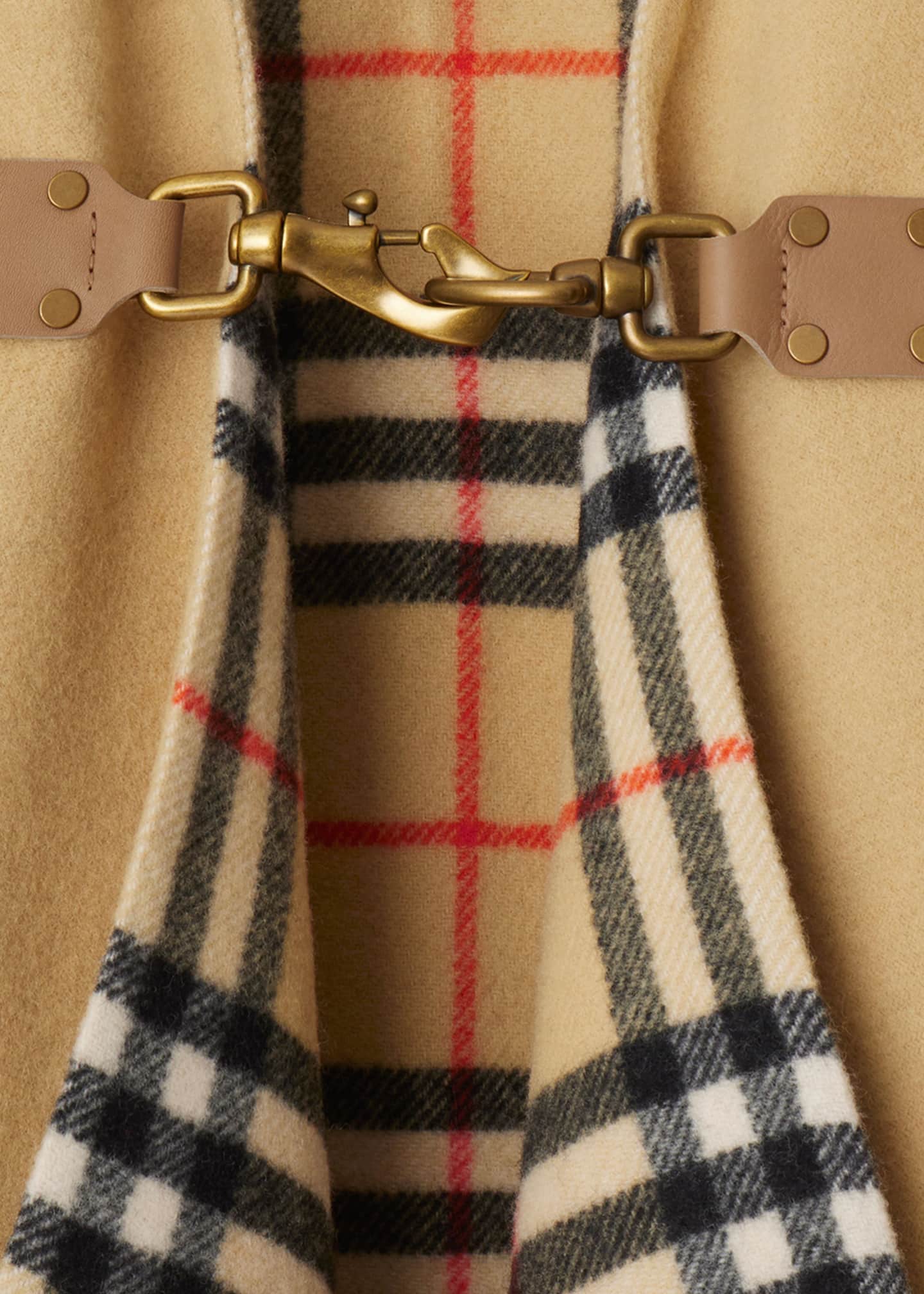 Burberry St. Marsh Fringe Wool Cape - Bergdorf Goodman