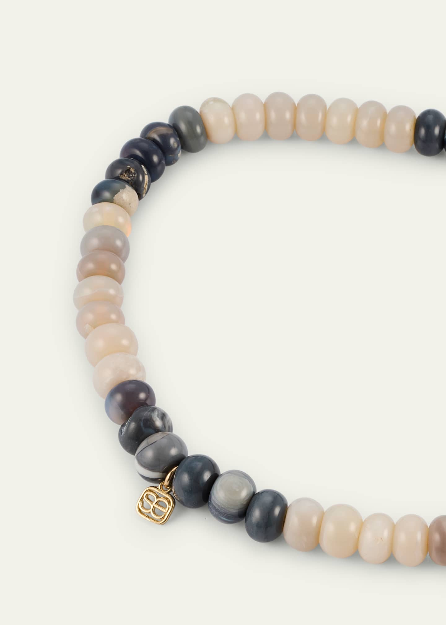 Sydney Evan Opal and 14K Gold Tiny Pure Heart Charm Bracelet - Bergdorf ...
