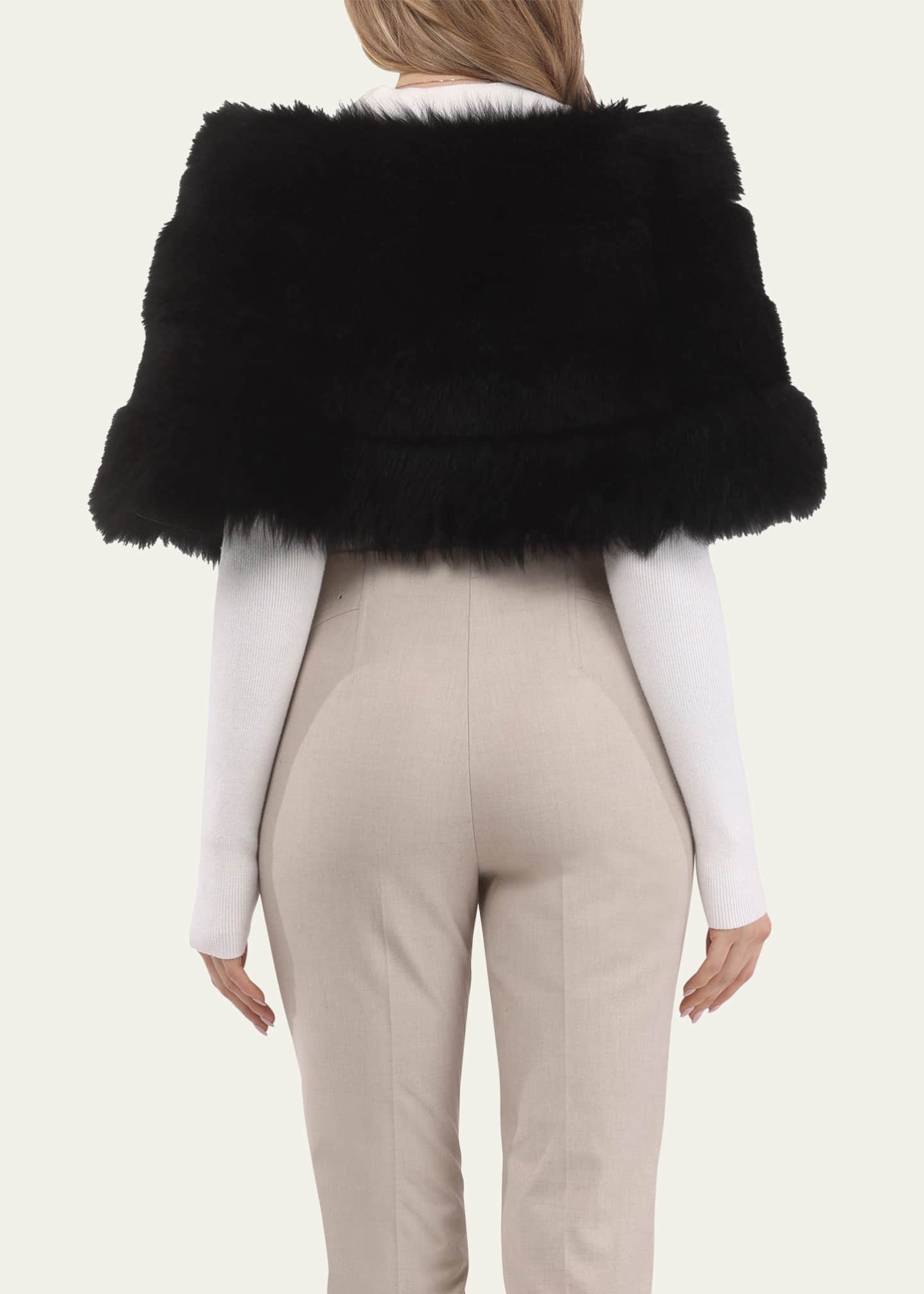 Gorski Reversible Merinillo Shearling Lamb Cape - Bergdorf Goodman