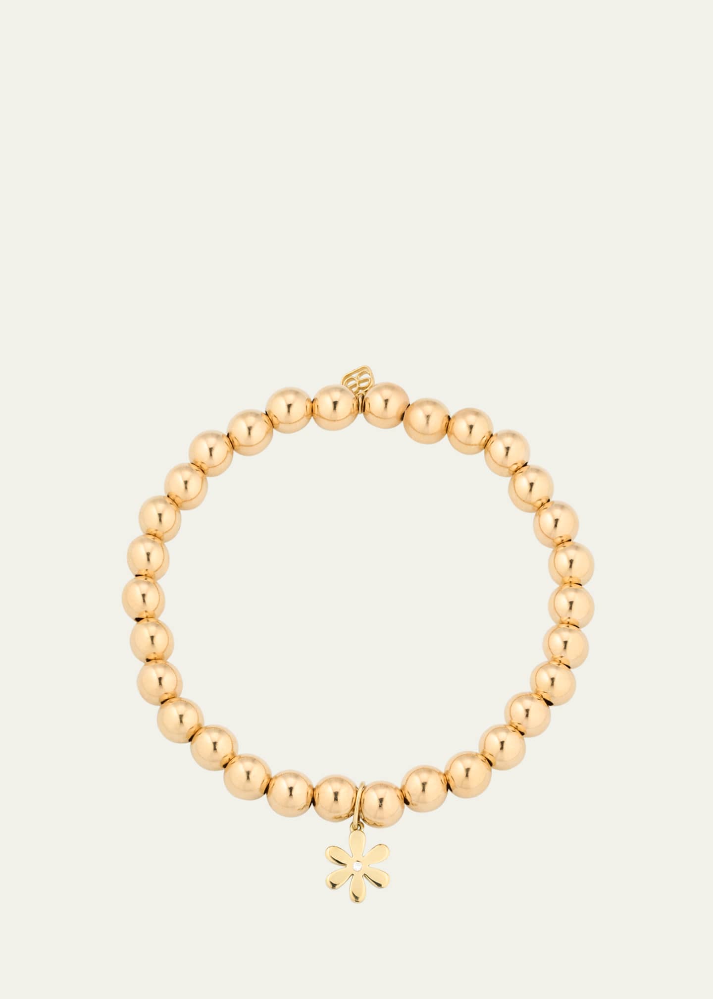Sydney Evan 14K Yellow Gold Daisy Diamond Charm - Bergdorf Goodman