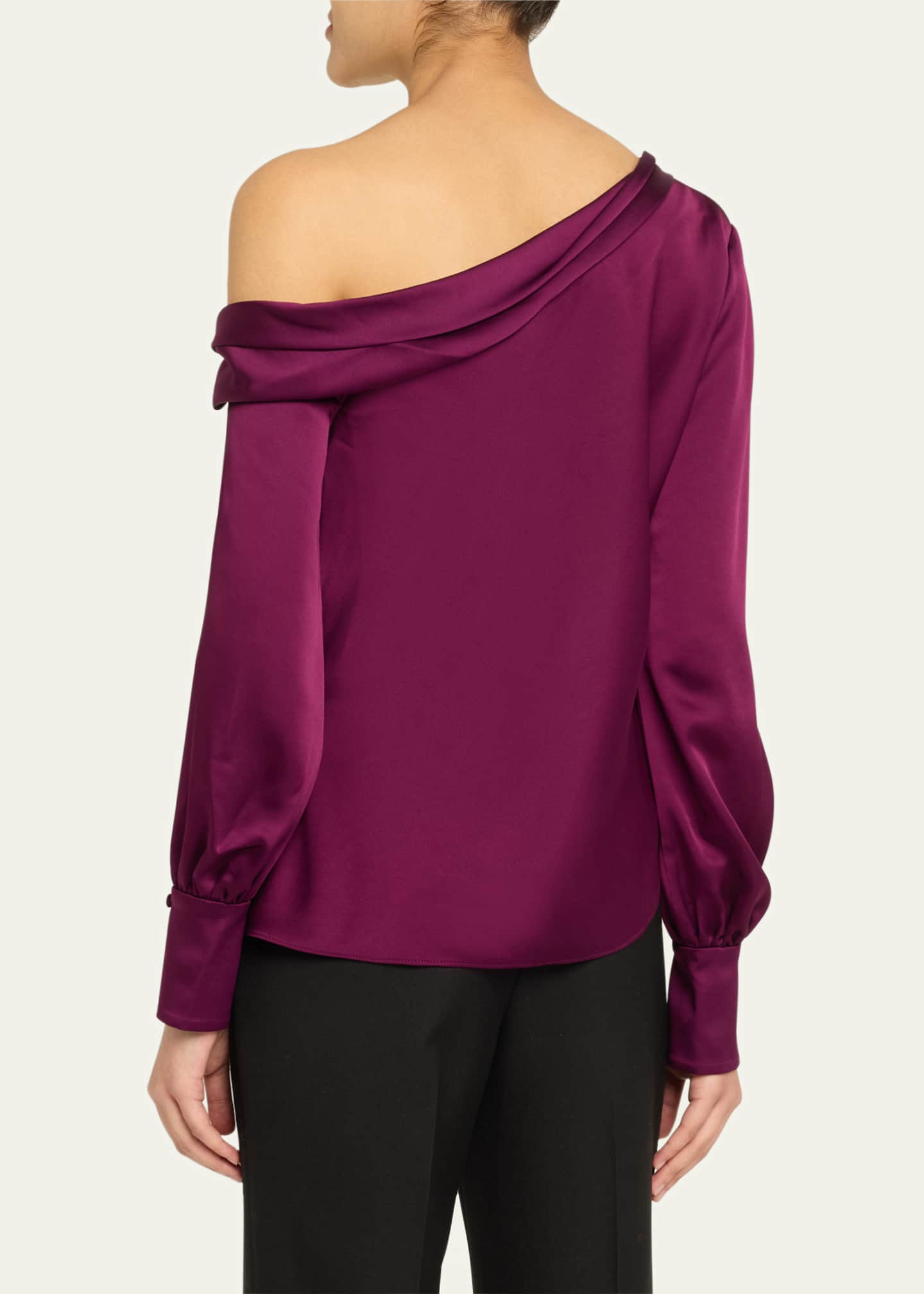 SIMKHAI Alice Draped One-Shoulder Top - Bergdorf Goodman