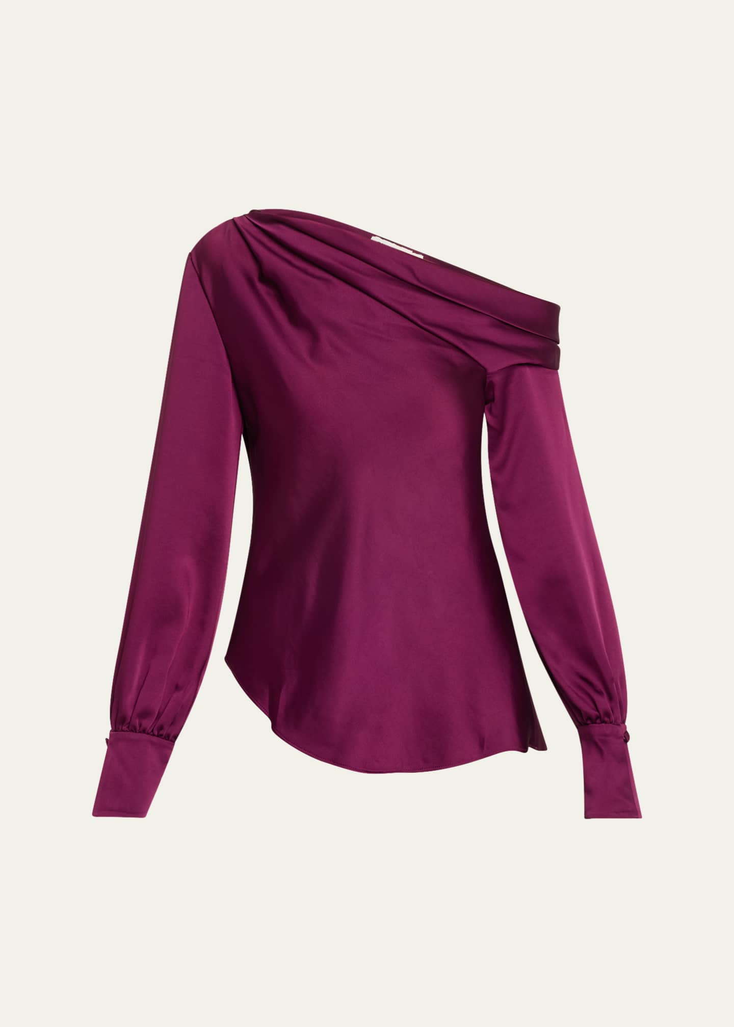 SIMKHAI Alice Draped One-Shoulder Top - Bergdorf Goodman