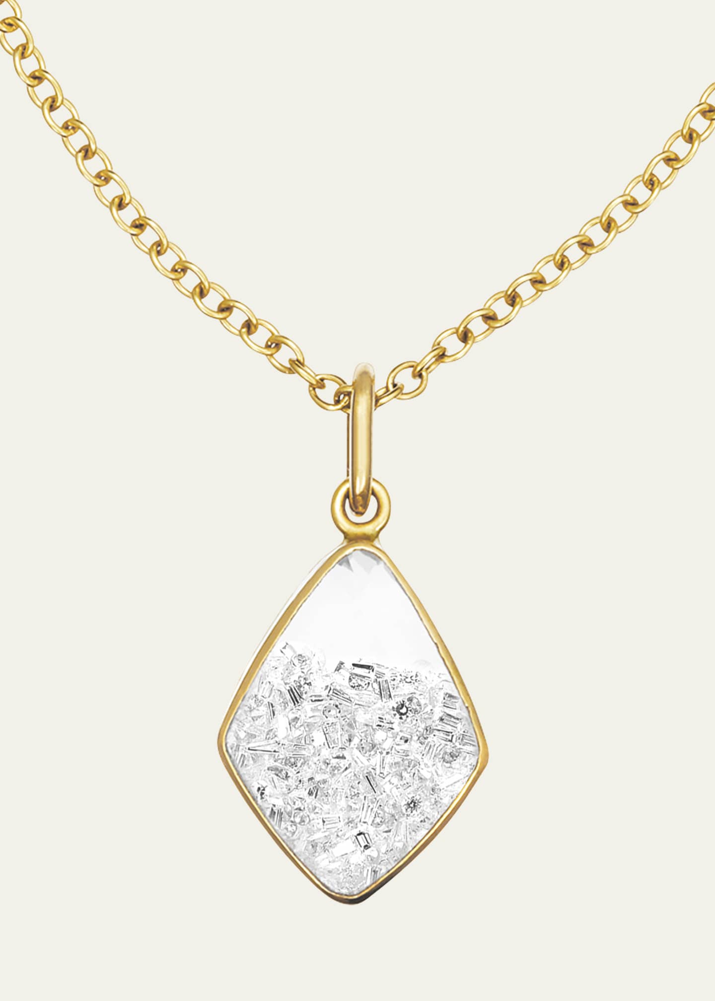 Moritz Glik 18K Yellow Gold Baby Kite Diamond Kaleidoscope Shaker ...