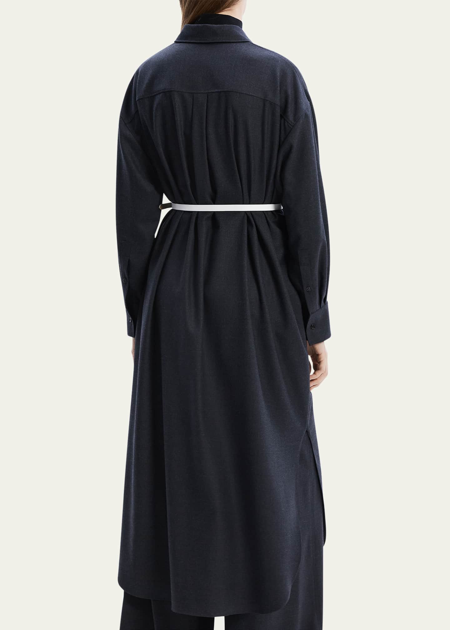 Theory Long-Sleeve Maxi Shirtdress - Bergdorf Goodman