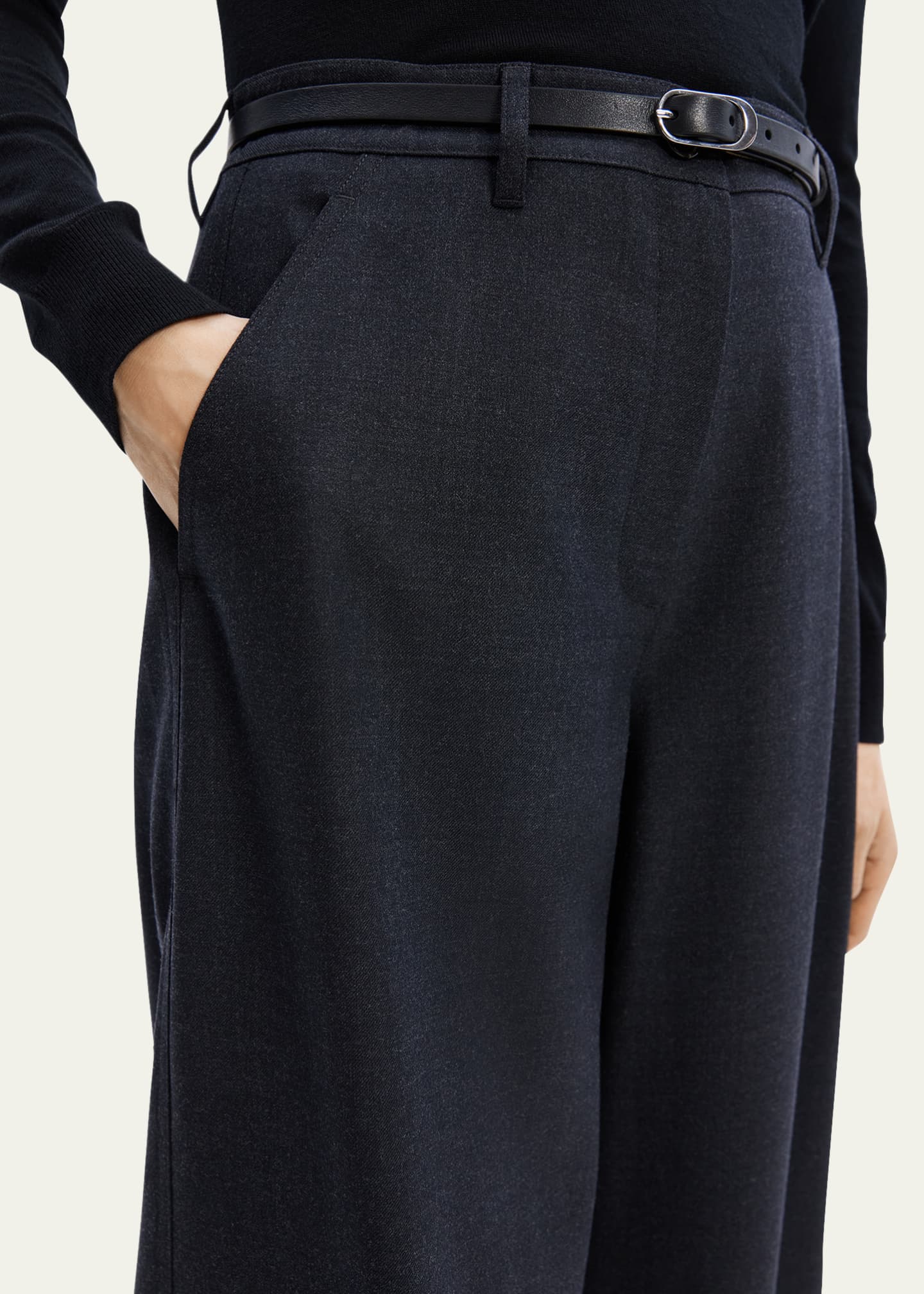 Theory Wool-Blend Pants - Bergdorf Goodman