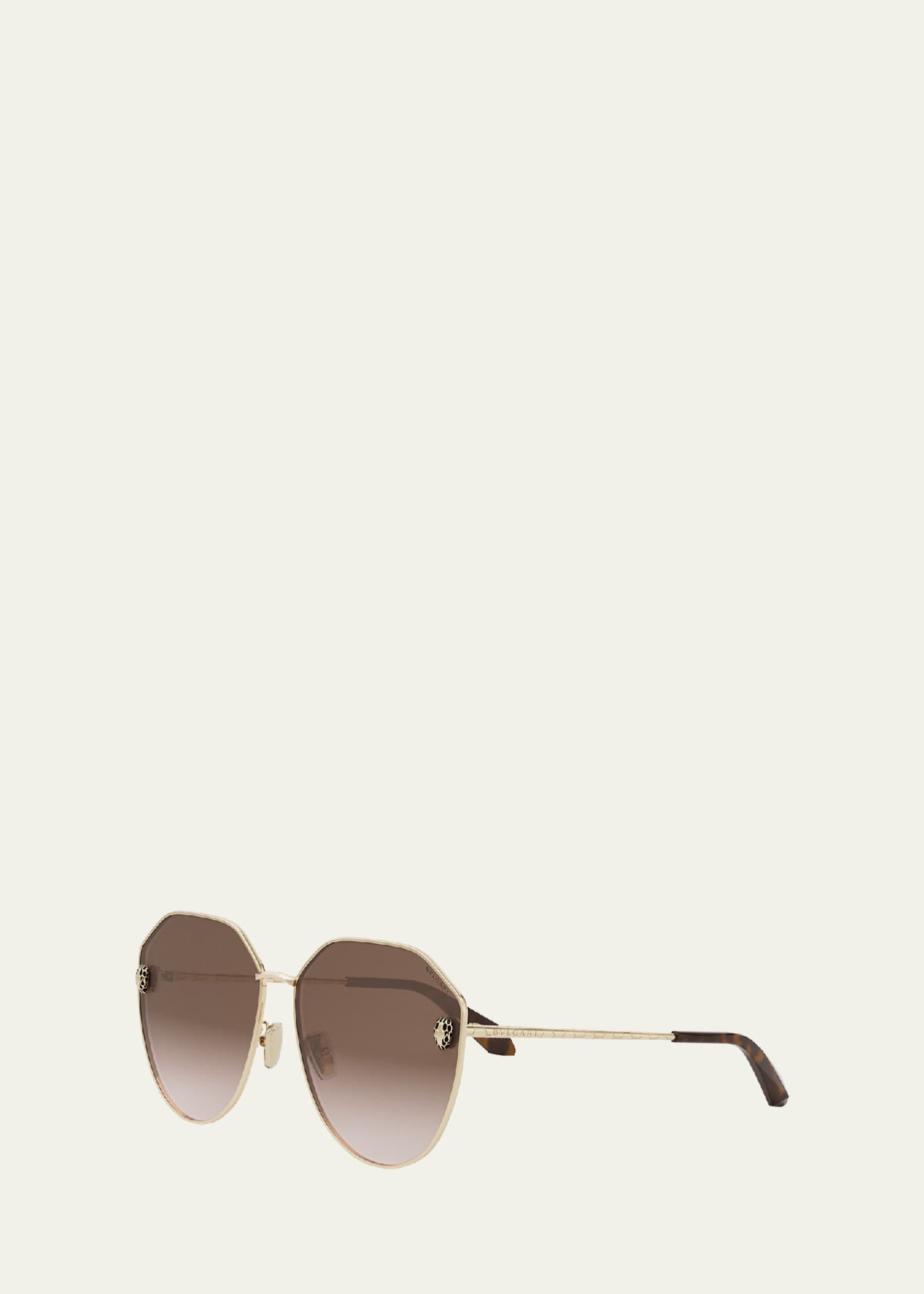 BVLGARI Serpenti Round Metal Sunglasses - Bergdorf Goodman