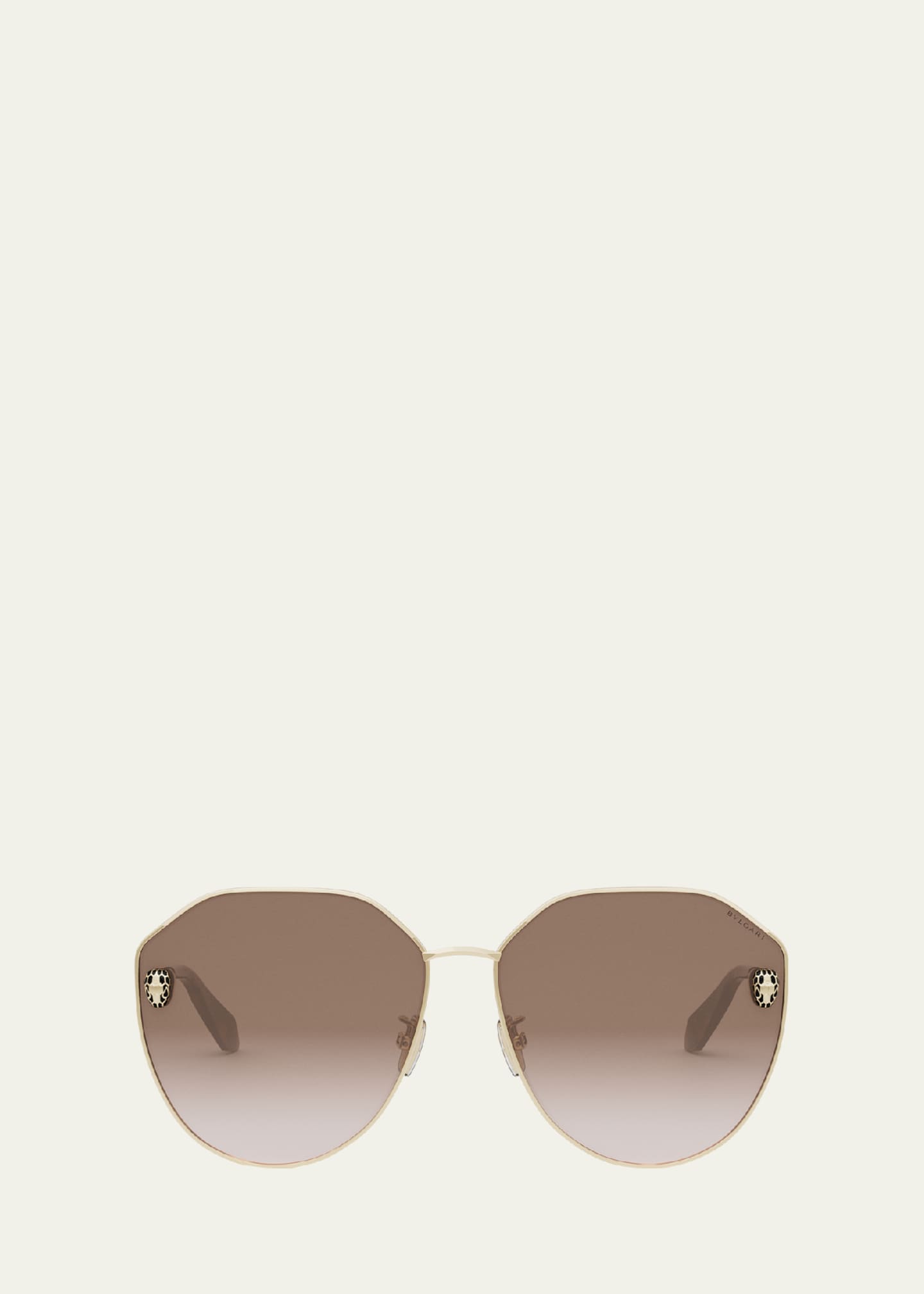 BVLGARI Serpenti Round Metal Sunglasses - Bergdorf Goodman