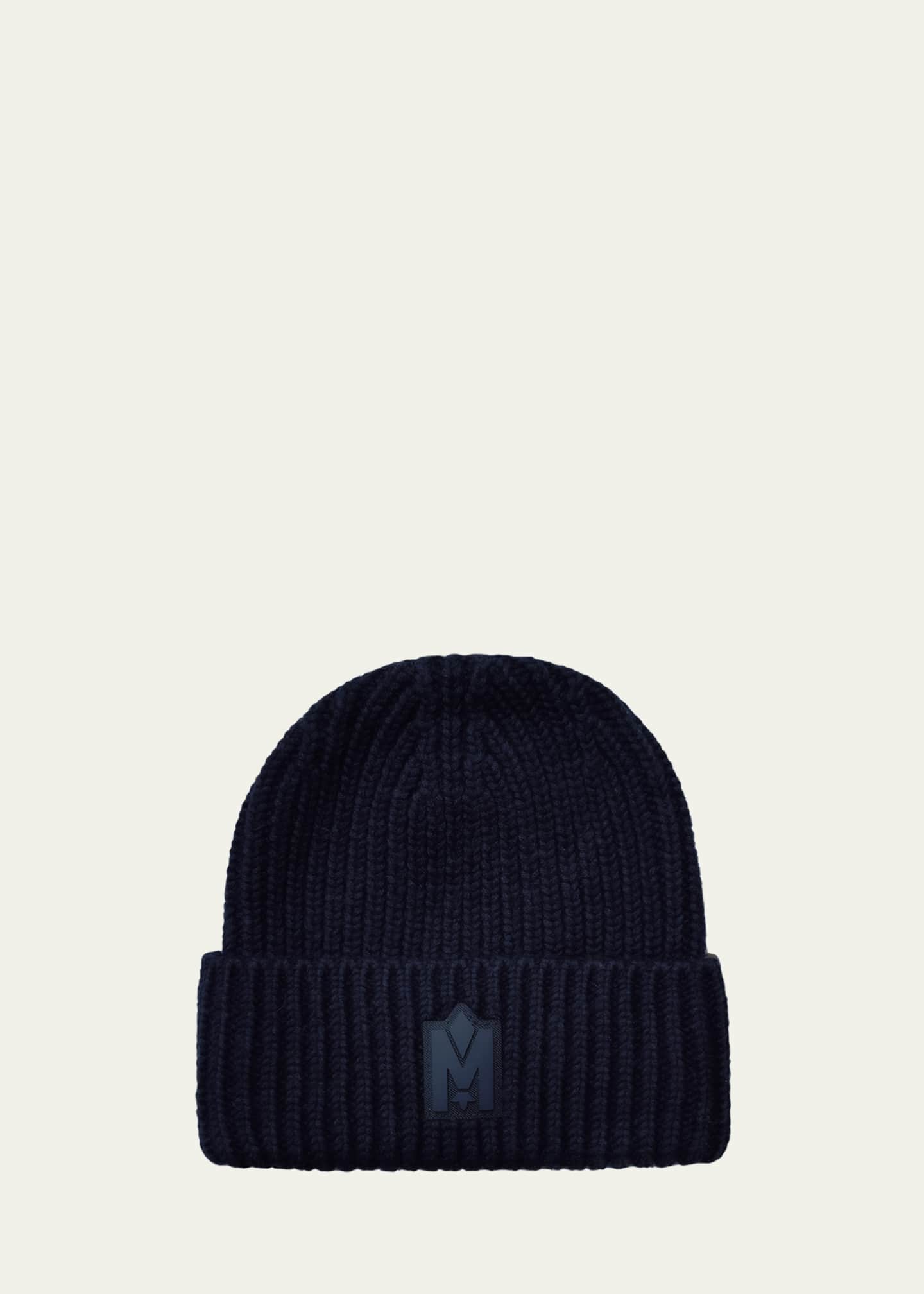 Mackage Jude Hand-Knit Logo Beanie with Ribbed Cuff - Bergdorf Goodman