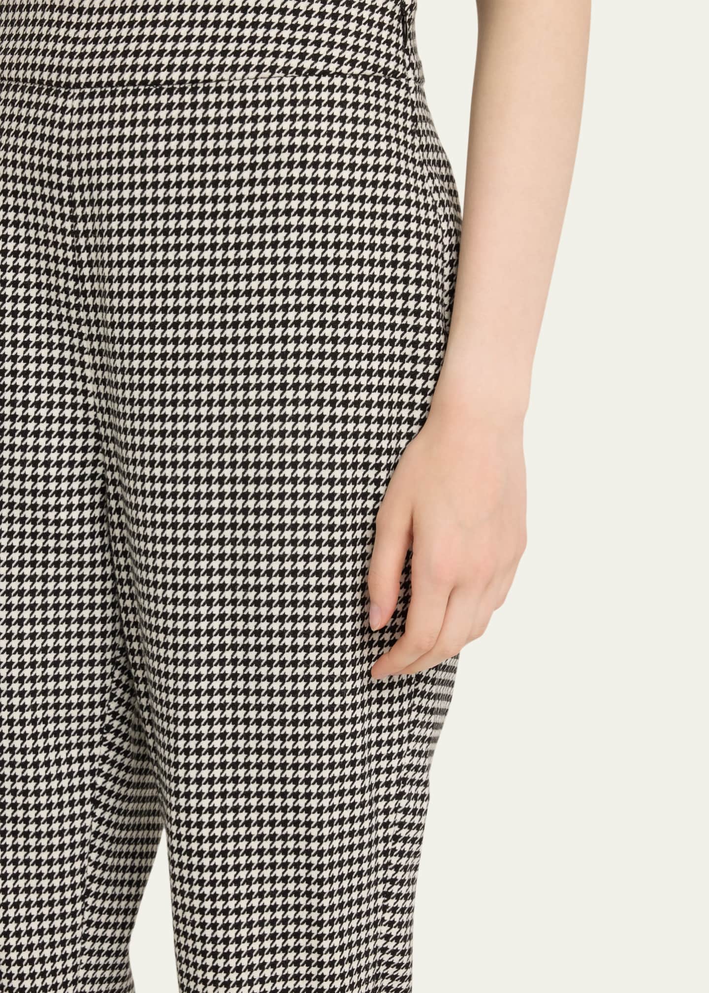 Toccin Claire Houndstooth Cigarette Pants Bergdorf Goodman