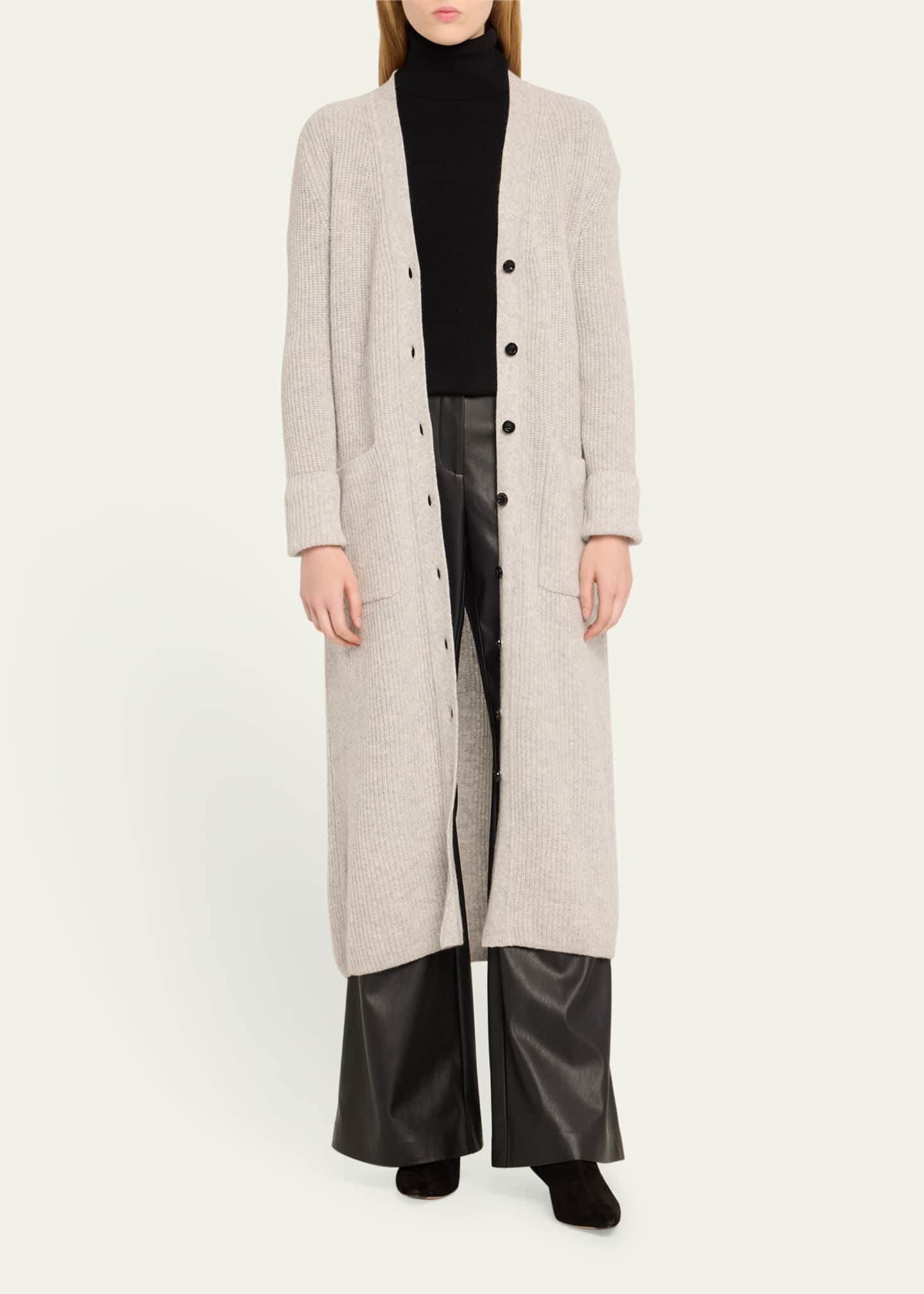 Toccin Isabella Long Wool-Cashmere Cardigan - Bergdorf Goodman