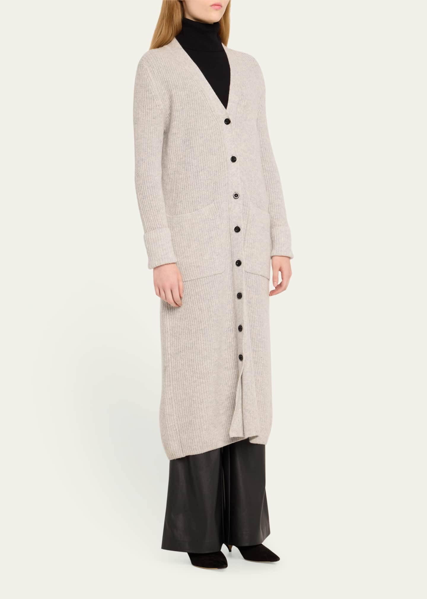 Toccin Isabella Long Wool-Cashmere Cardigan - Bergdorf Goodman