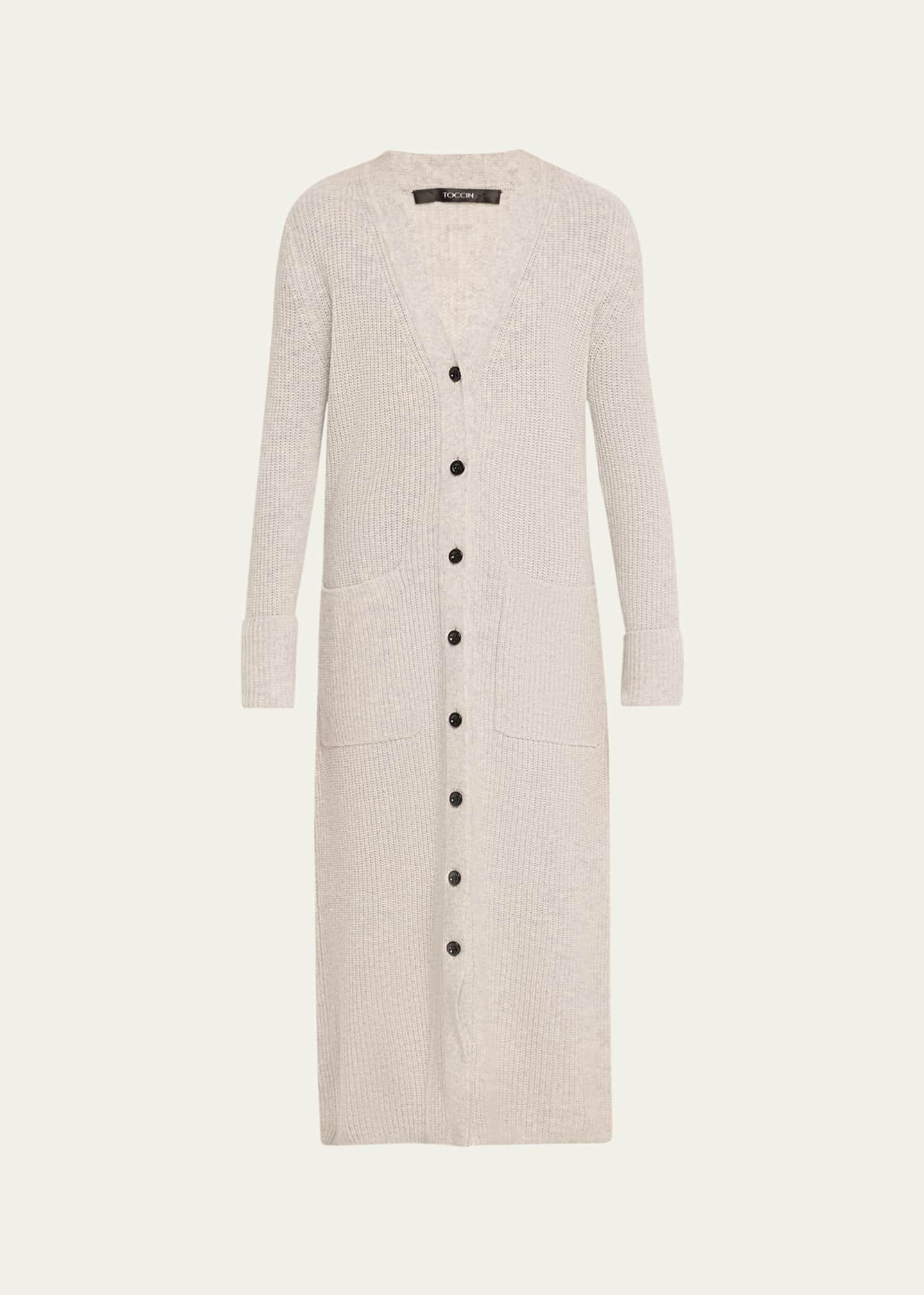 Toccin Isabella Long Wool-Cashmere Cardigan - Bergdorf Goodman