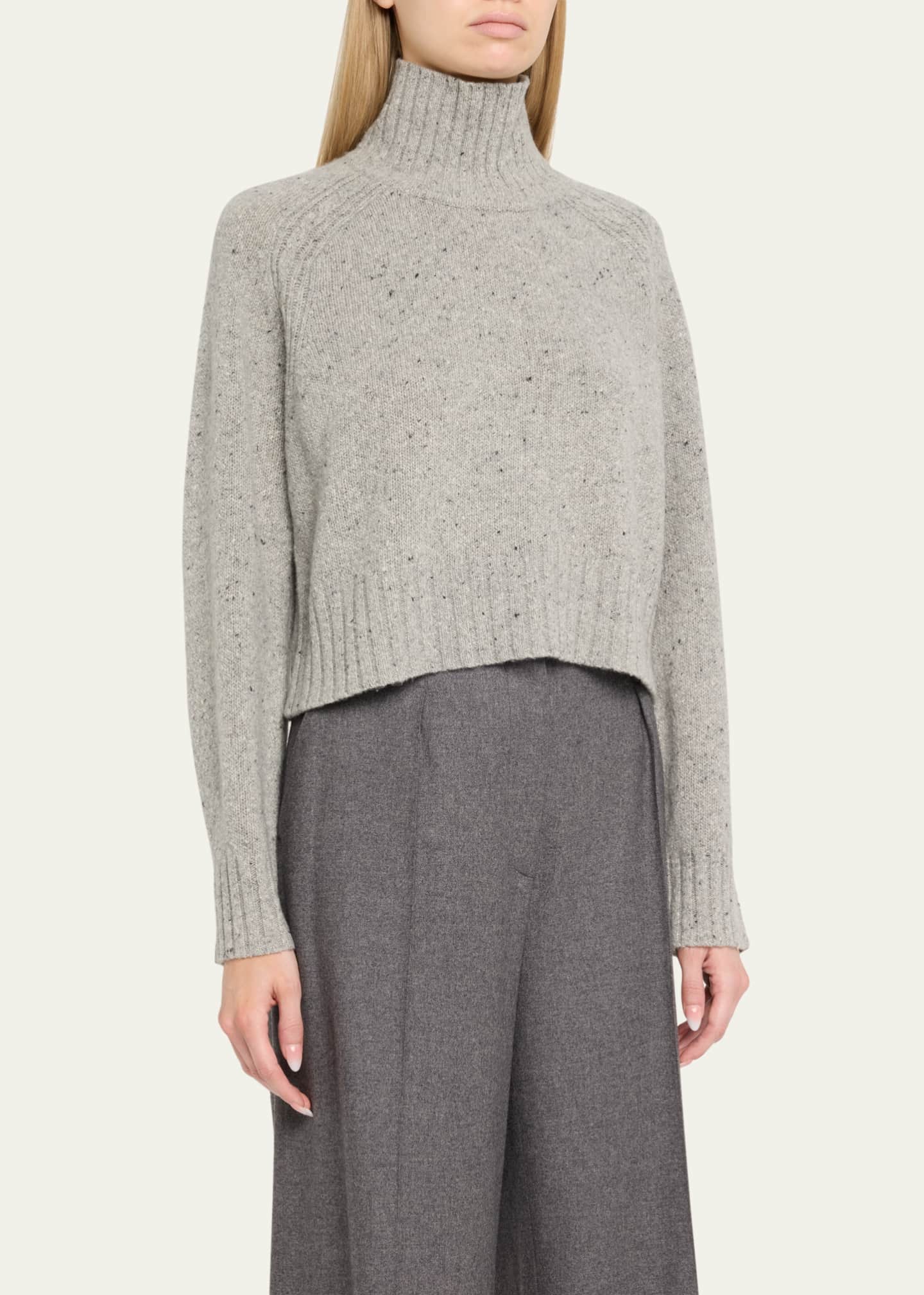 Guest in Residence Cashmere-Blend Cropped Turtleneck Sweater - Bergdorf ...