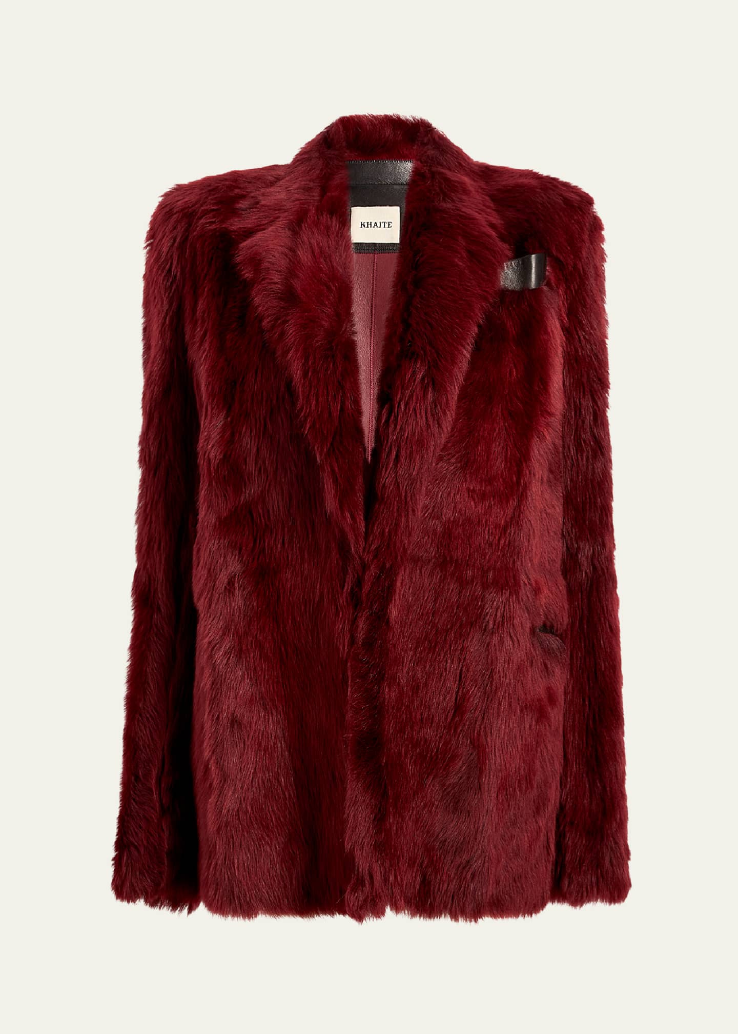 Khaite Willow Tailored Shearling Blazer - Bergdorf Goodman