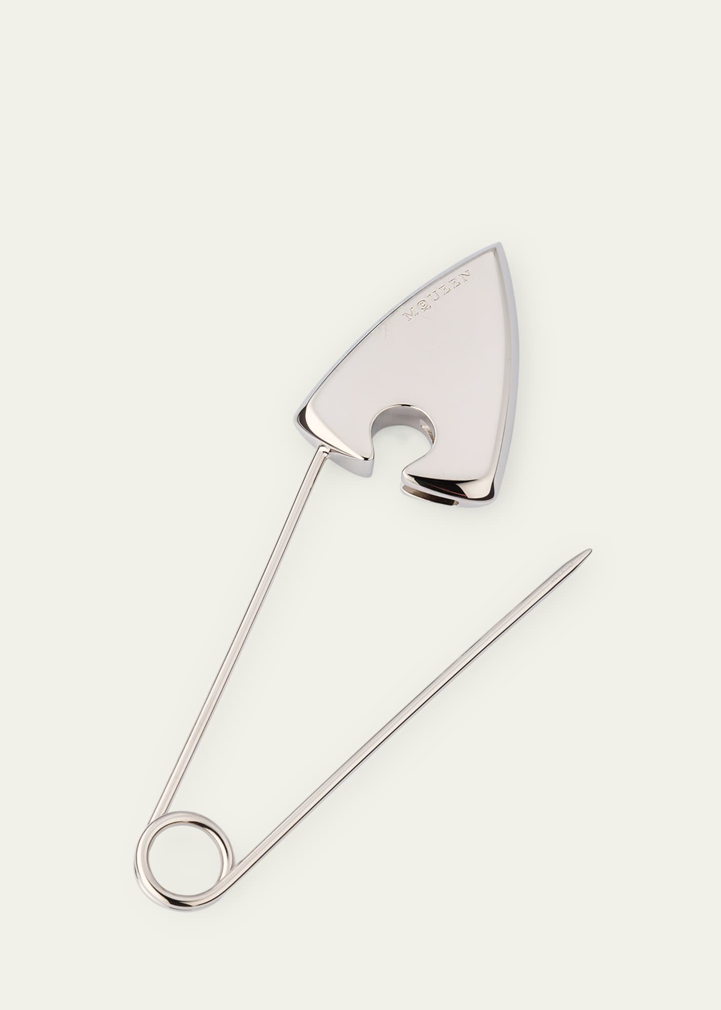 McQueen Arrow Safety Pin Brooch - Bergdorf Goodman