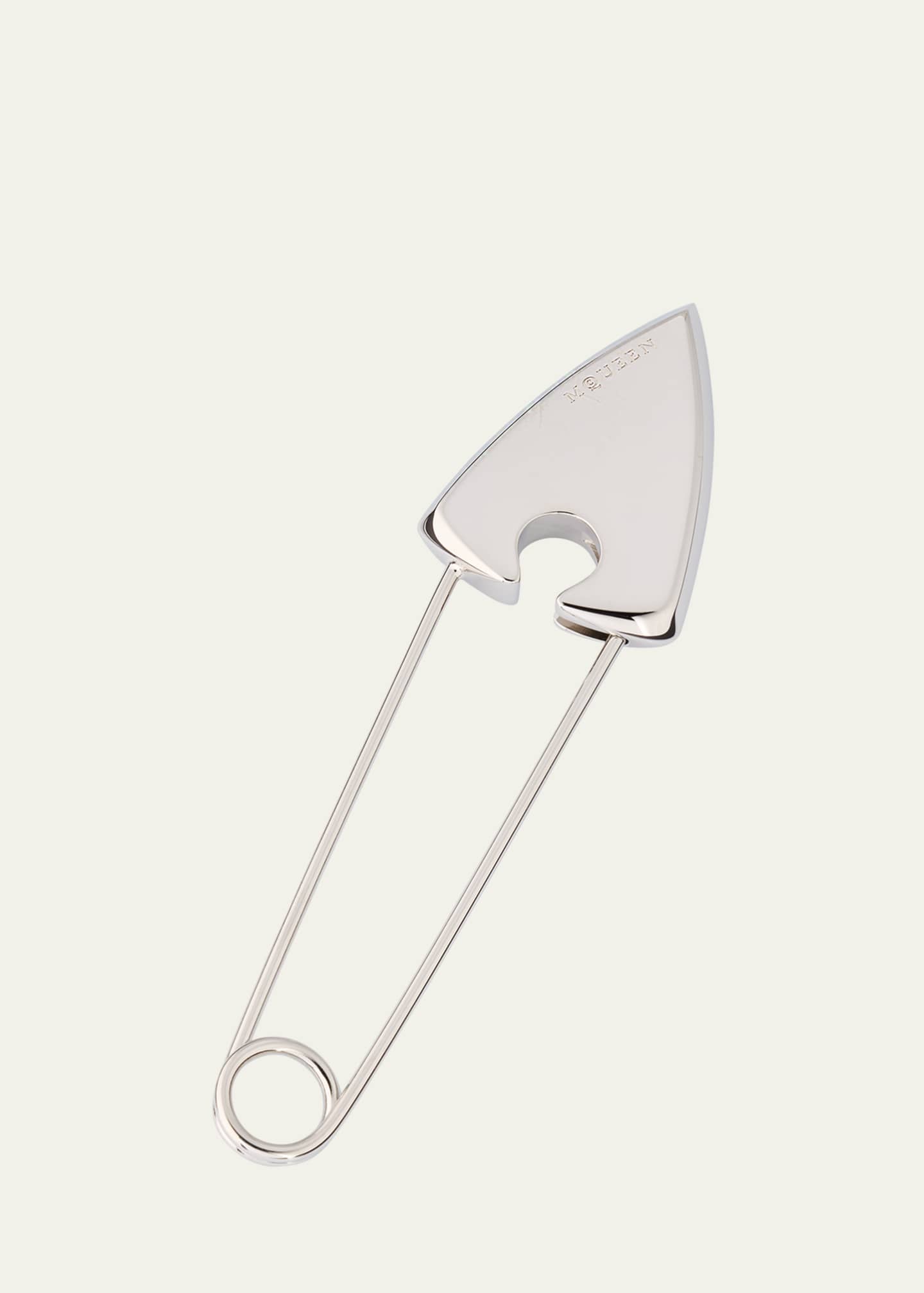 McQueen Arrow Safety Pin Brooch - Bergdorf Goodman
