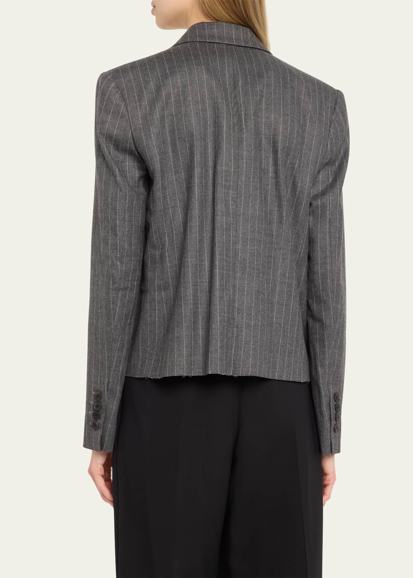 ASHLYN Floyd Cropped Pinstripe Jacket - Bergdorf Goodman