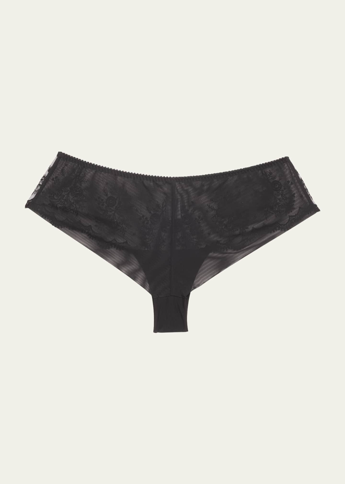 Simone Perele Intrigue Embroidered Tulle Boyshorts - Bergdorf Goodman