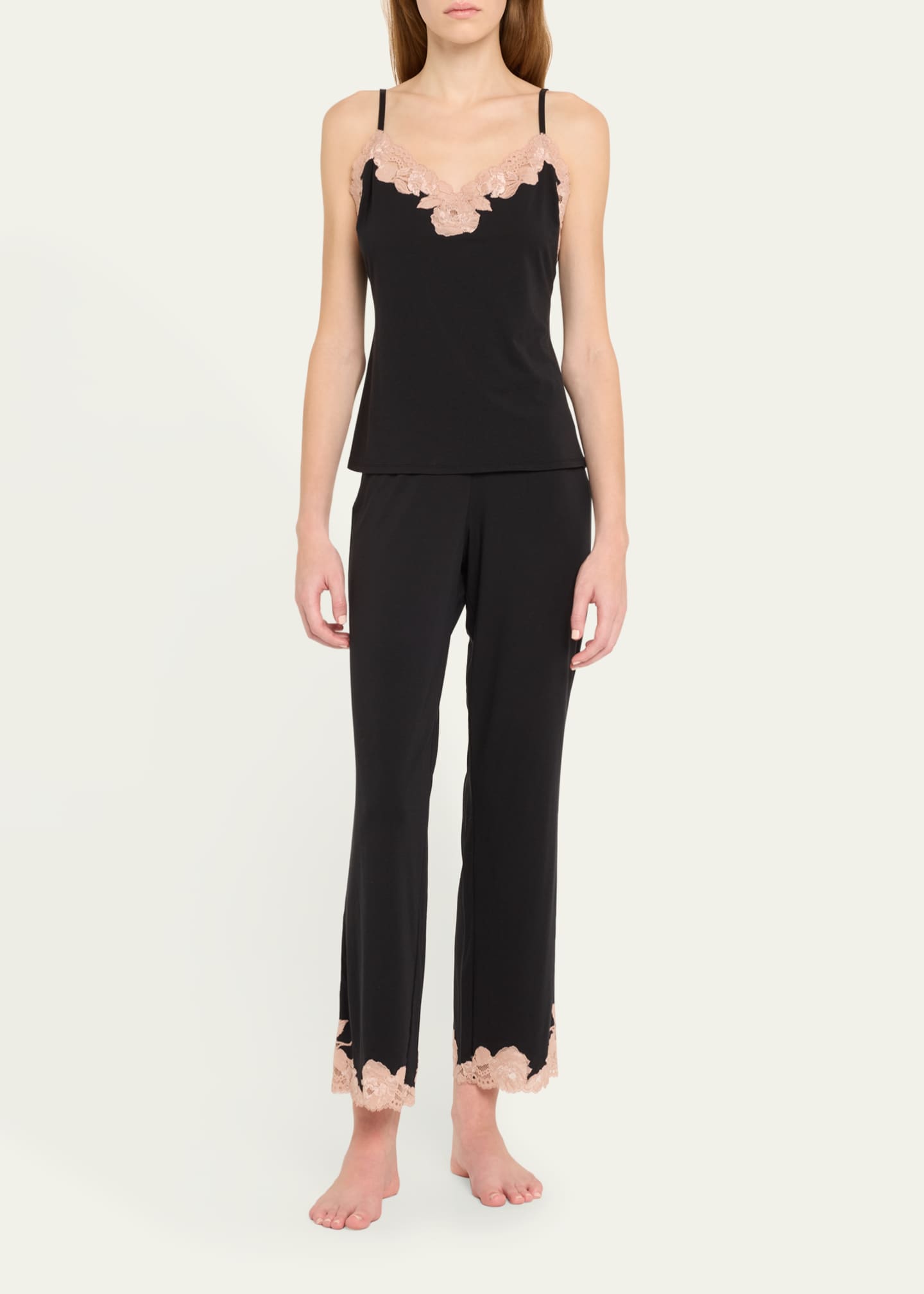 Josie Natori Imagine Lace-Trim Jersey Cami - Bergdorf Goodman