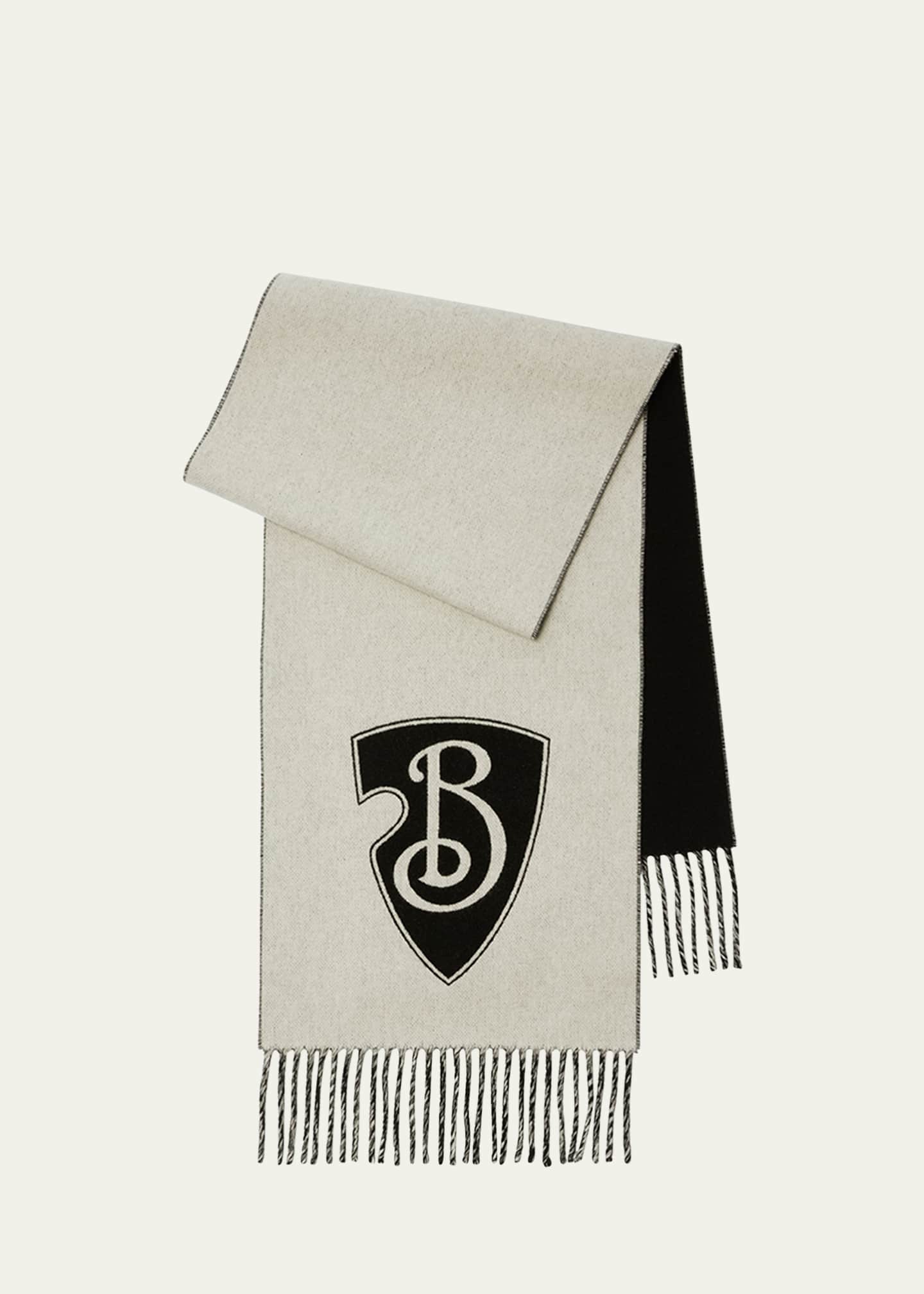 Burberry Nomad Shield Two-Toned Wool Blend Scarf - Bergdorf Goodman