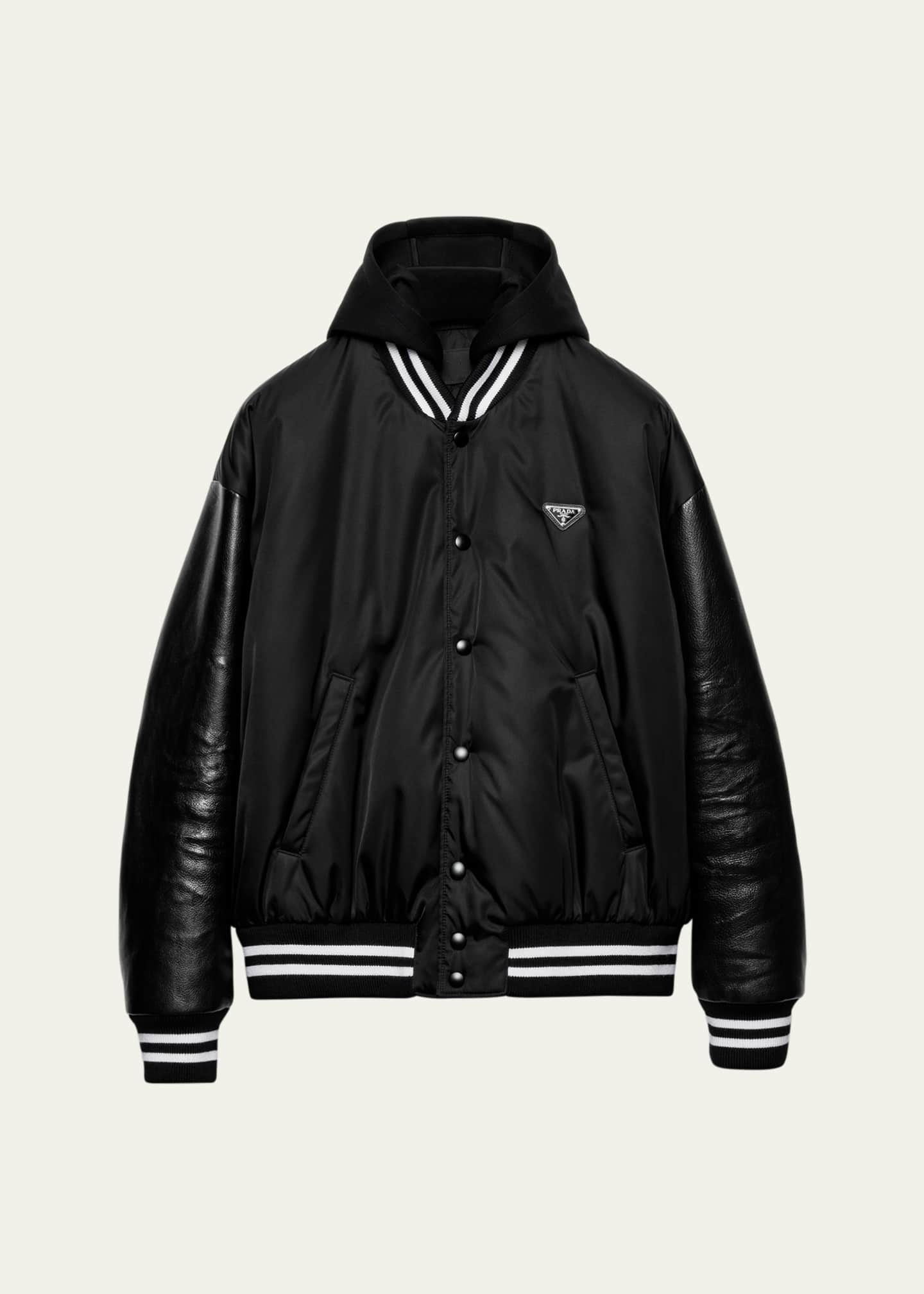 Prada Men's Re-Nylon Sporty Bomber Jacket - Bergdorf Goodman