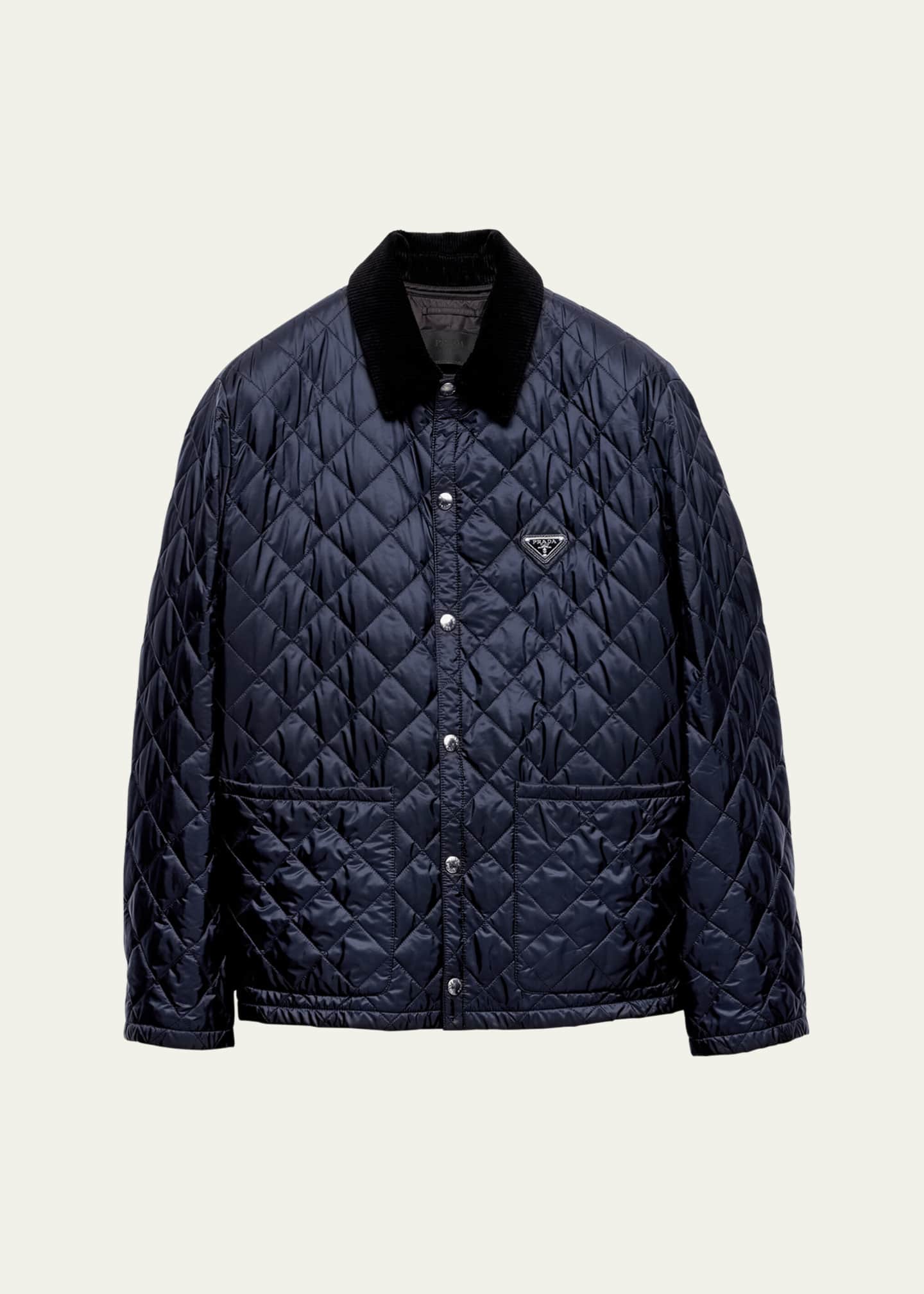 Prada Men's Quilted Re-Nylon Jacket - Bergdorf Goodman