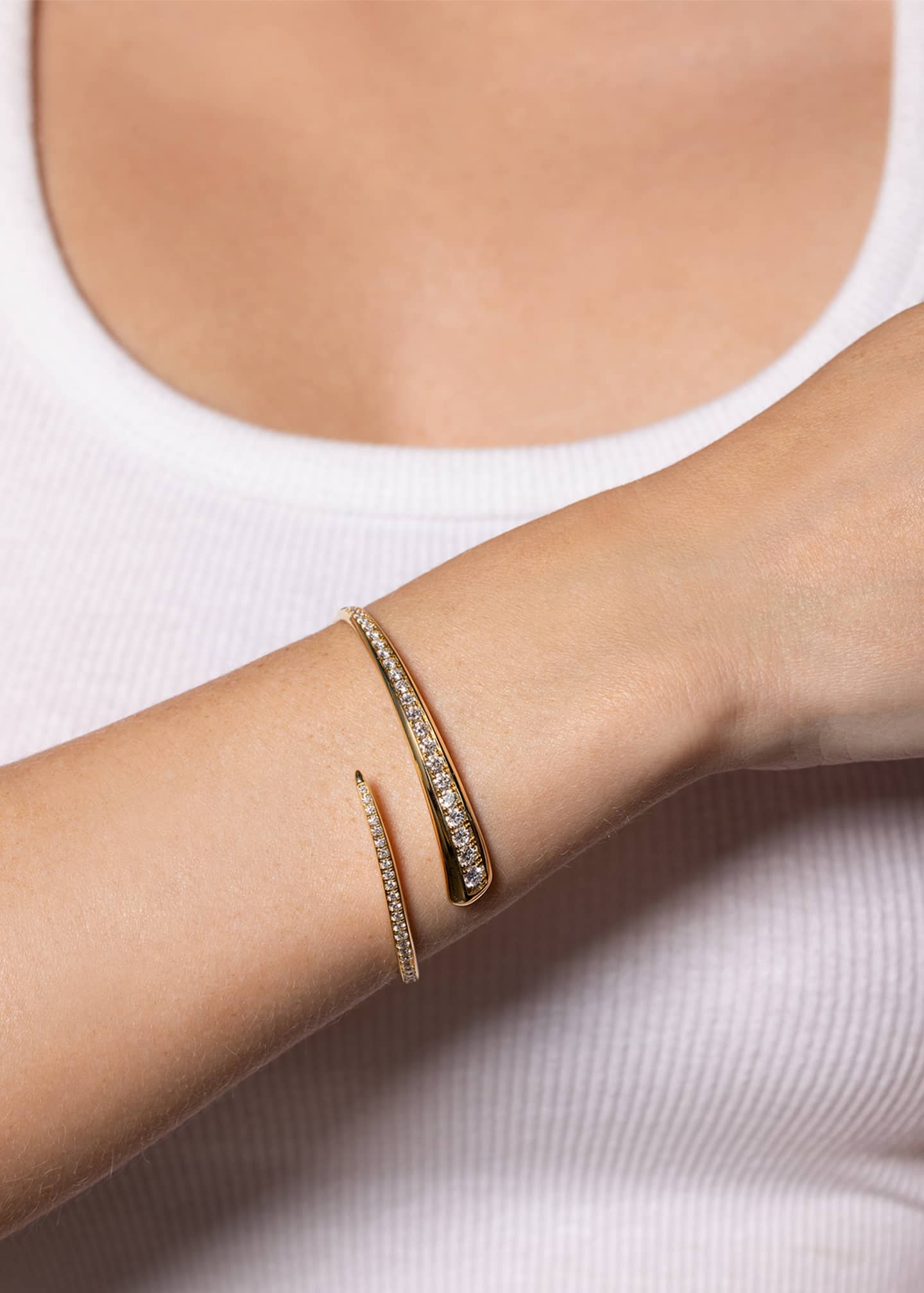 Emily P. Wheeler 18K Yellow Gold Diamond Wrap Bracelet - Bergdorf Goodman