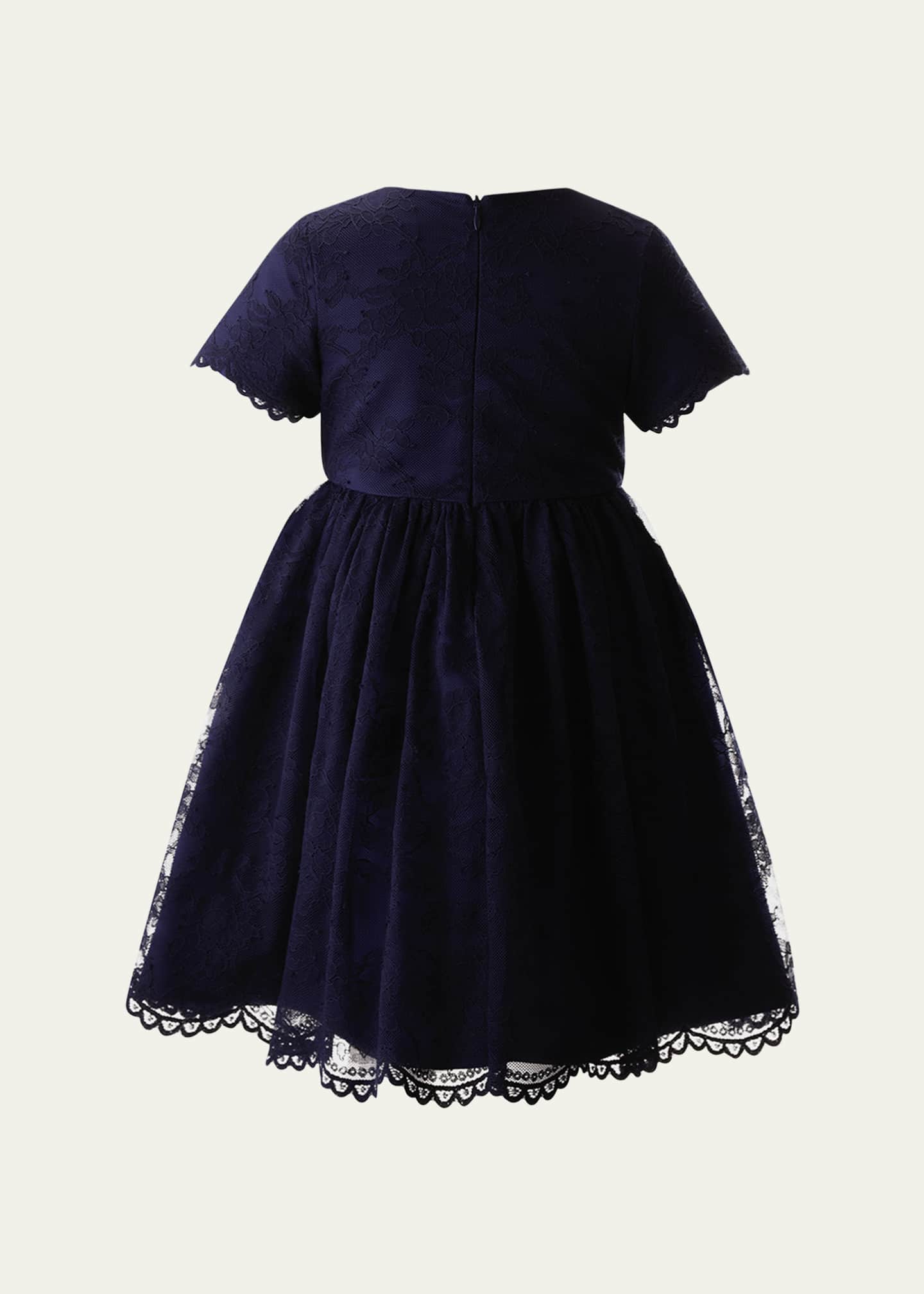 Rachel Riley Girl's Lace Scalloped Party Dress, Size 2-14 - Bergdorf ...