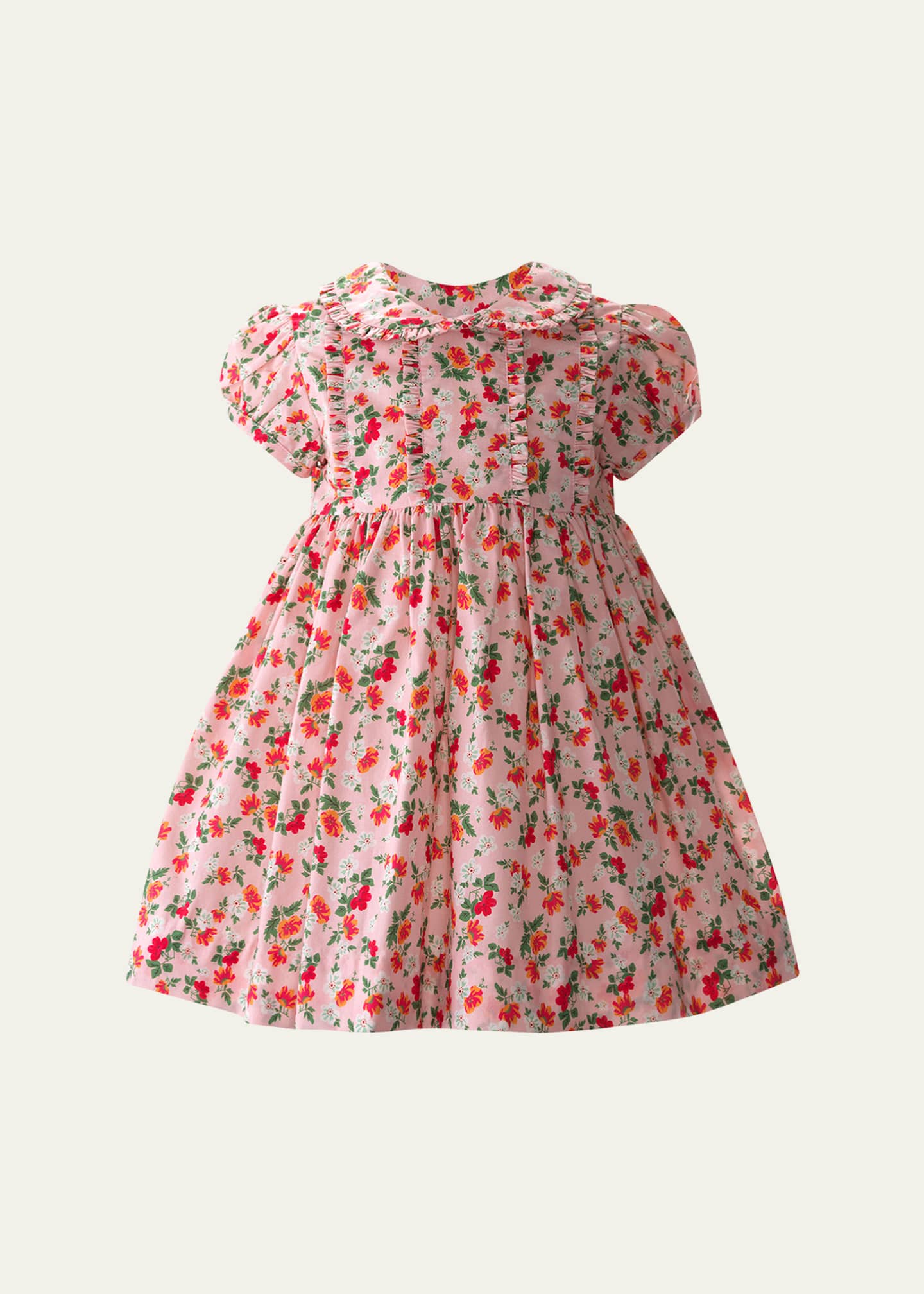 Rachel Riley Girl's Micro Floral-Print Frill Dress, Size 6M-24M ...