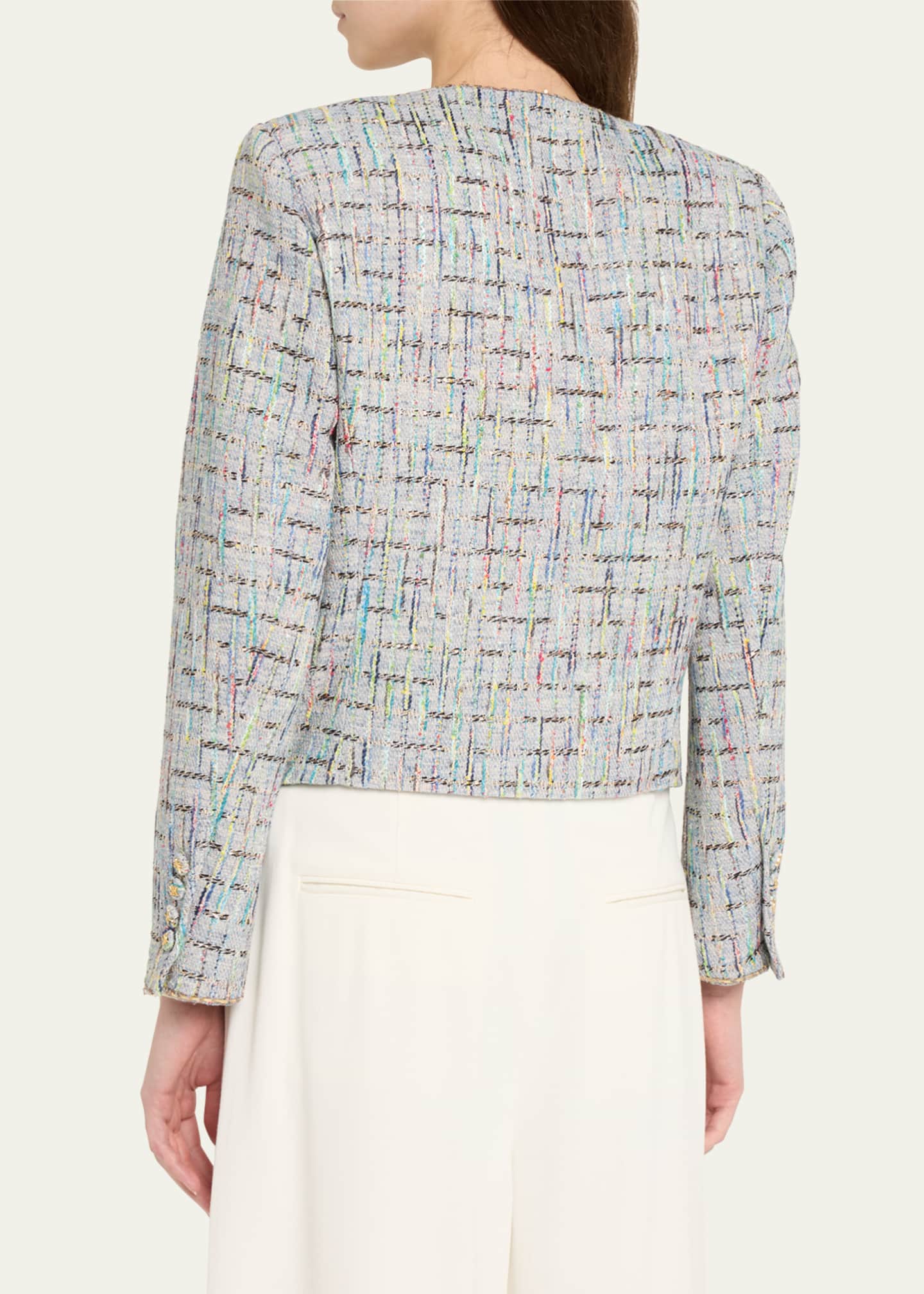 Kobi Halperin Lily Metallic-Trim Tweed Jacket - Bergdorf Goodman