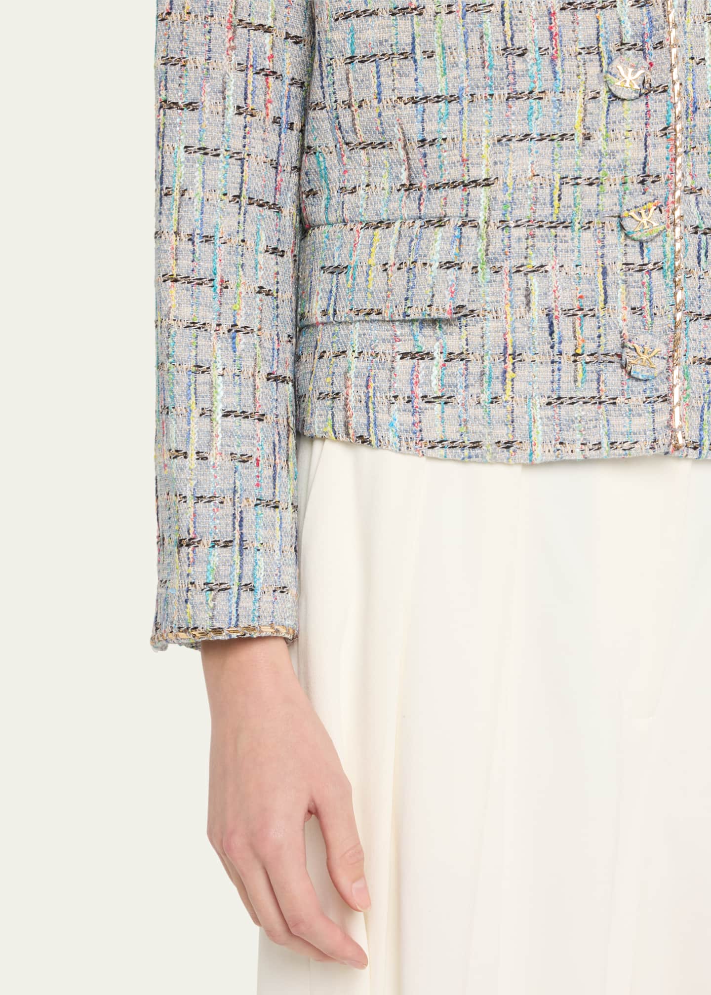 Kobi Halperin Lily Metallic-Trim Tweed Jacket - Bergdorf Goodman