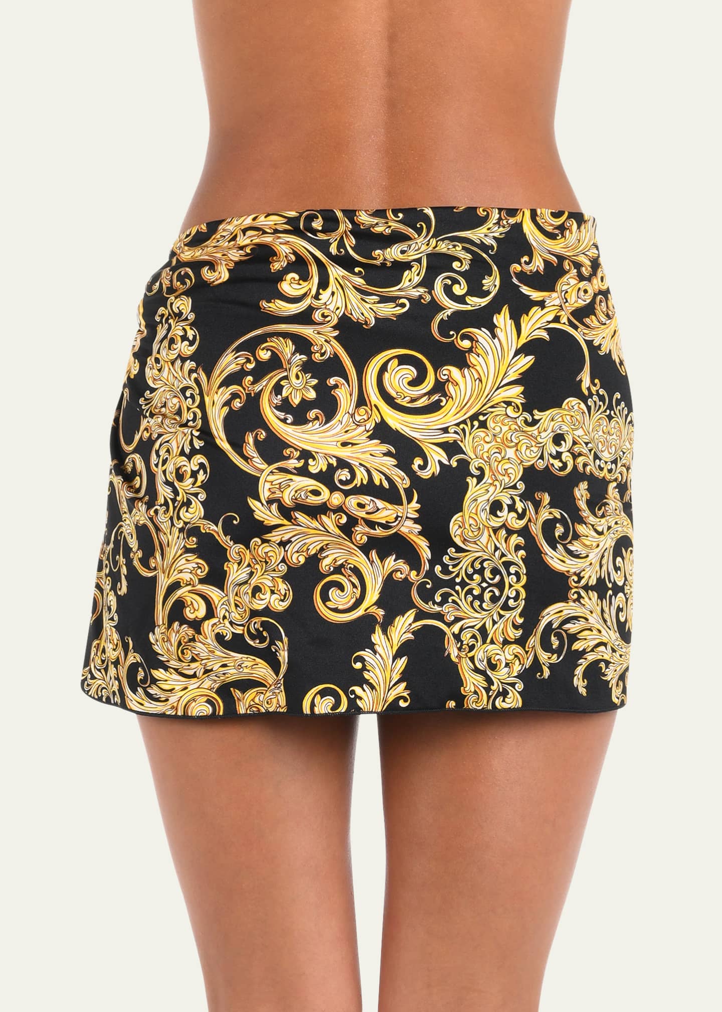 L'Agence Marceline Reversible Baroque Short Pareo Coverup - Bergdorf ...