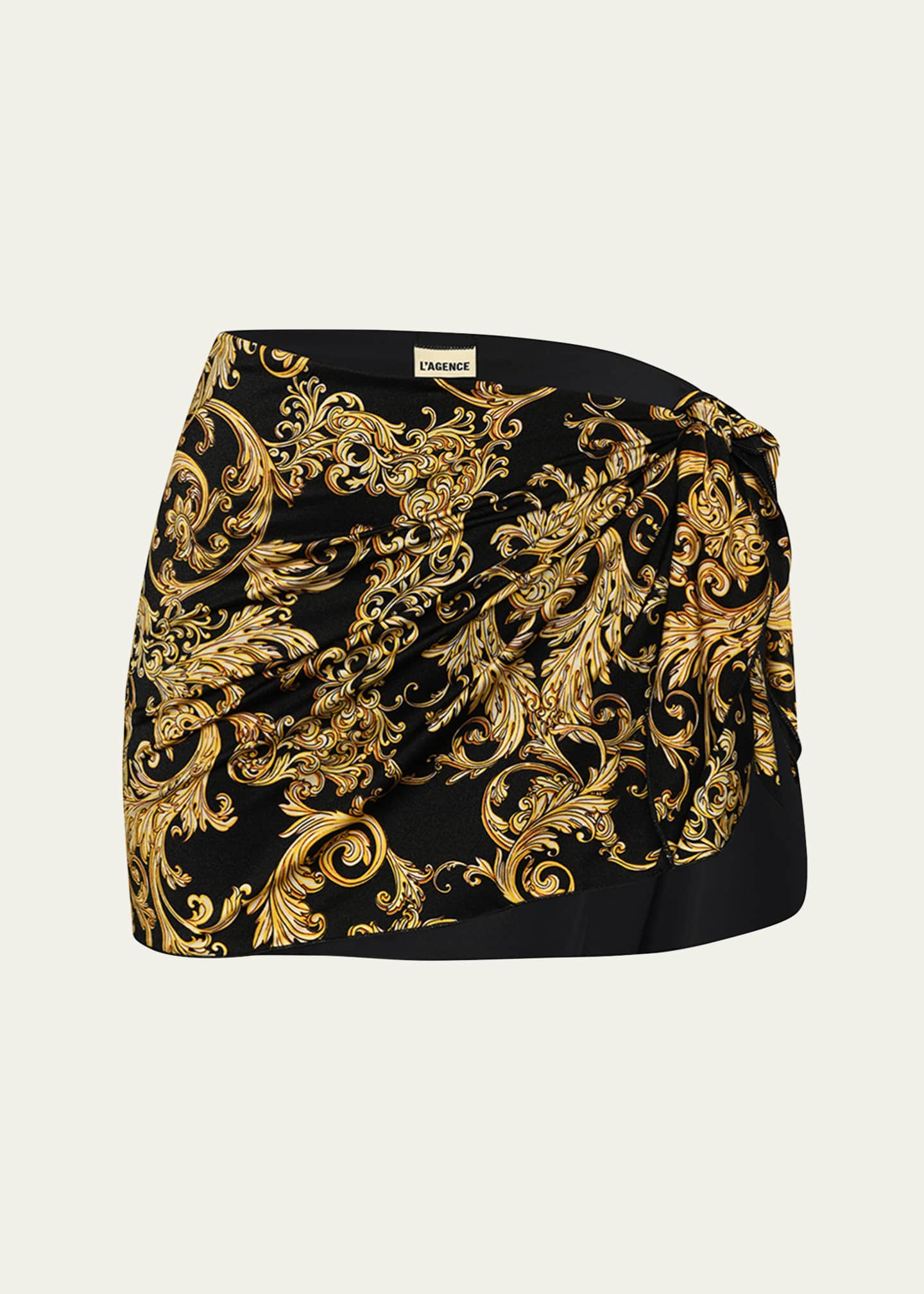 L'Agence Marceline Reversible Baroque Short Pareo Coverup - Bergdorf ...