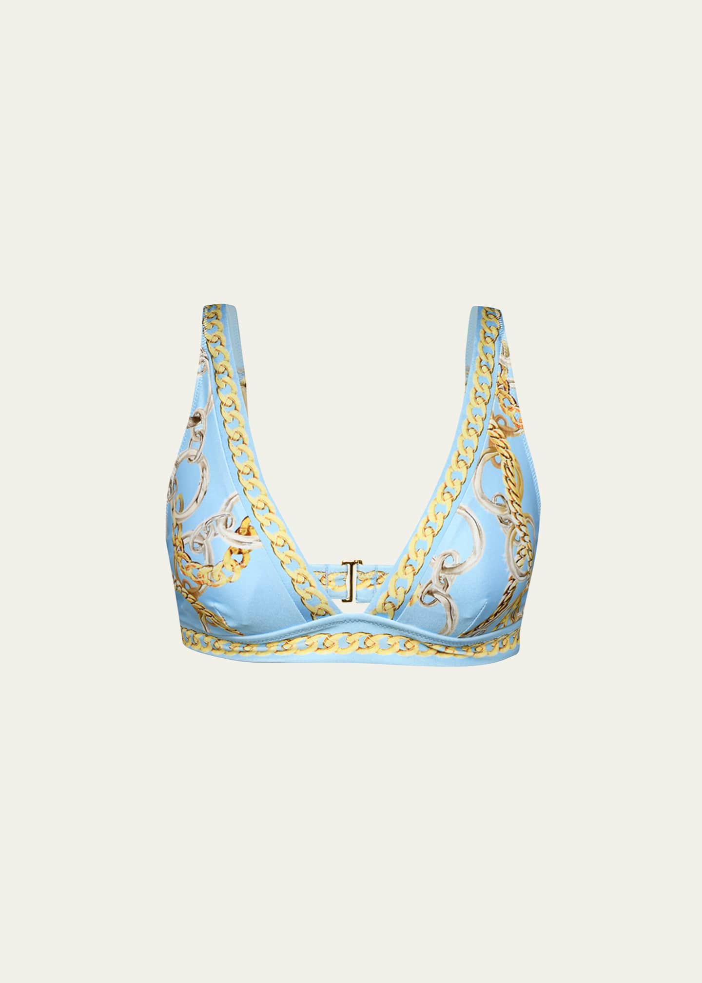 L'Agence Lexie Oversized Chain Bikini Top - Bergdorf Goodman