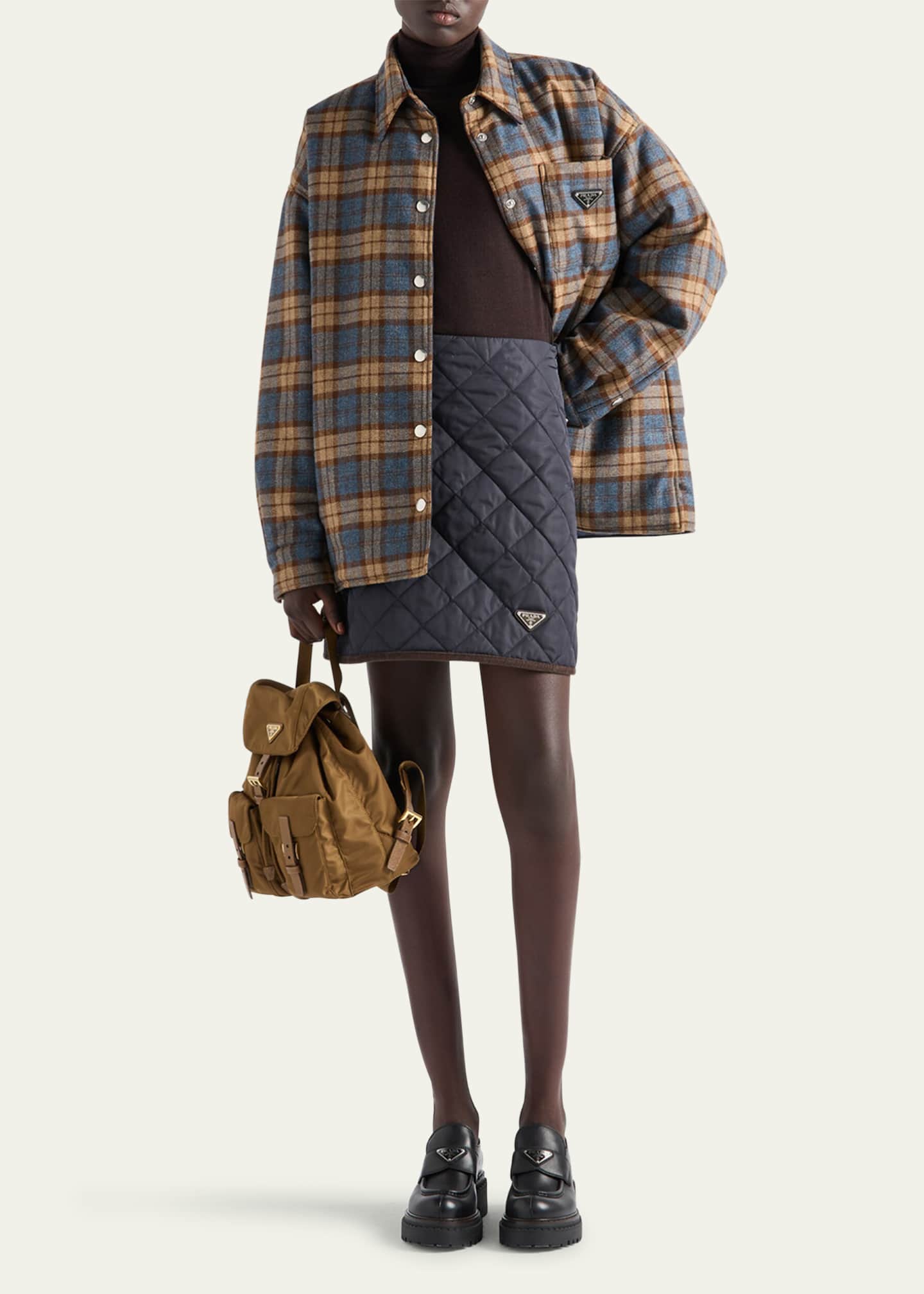 Prada Quilted Mini Skirt - Bergdorf Goodman