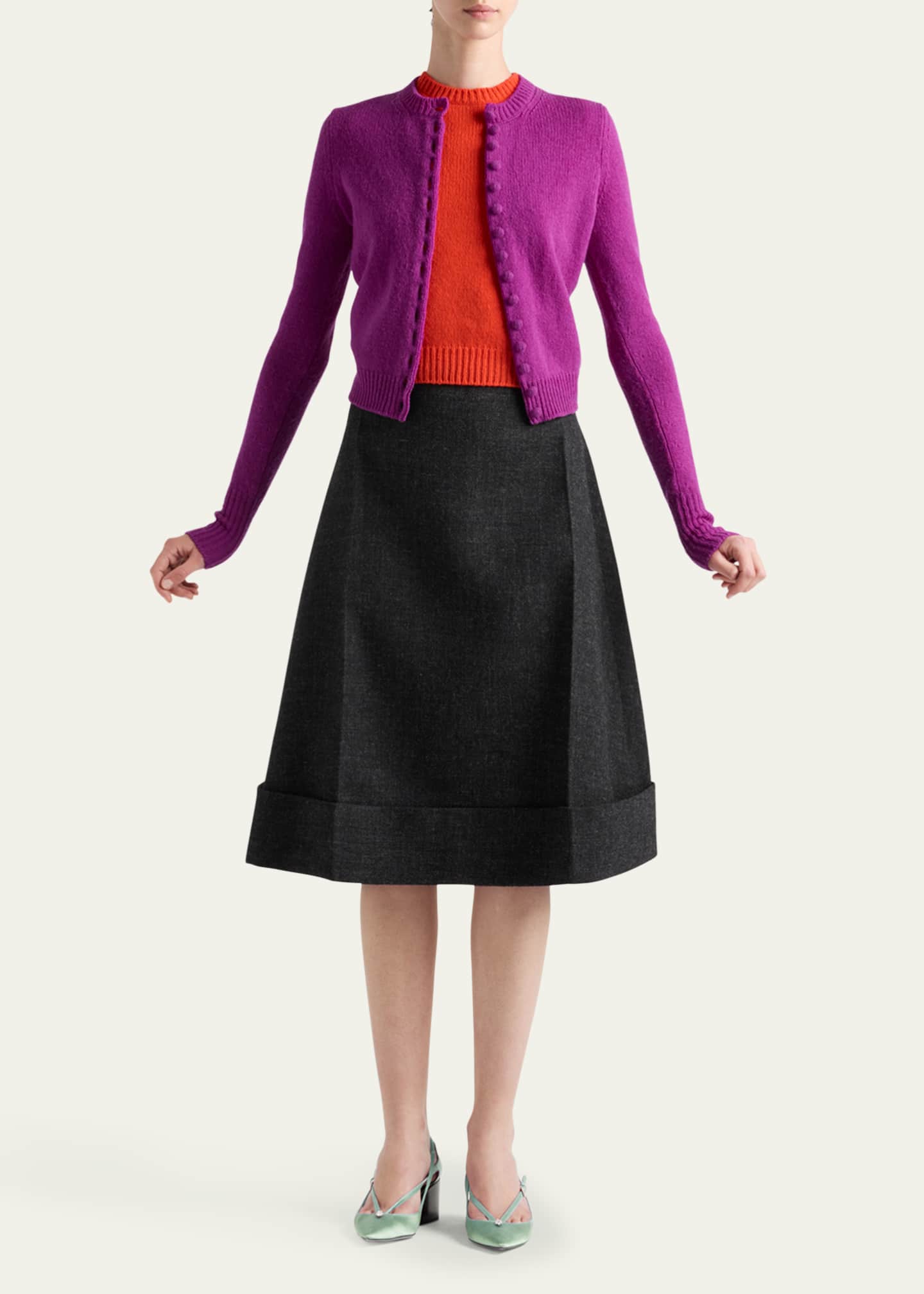 Prada Slim Cashmere Cardigan - Bergdorf Goodman