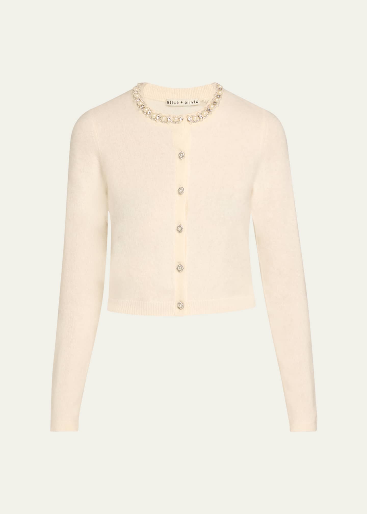 Alice + Olivia Dollie Embellished Cashmere Cardigan - Bergdorf Goodman