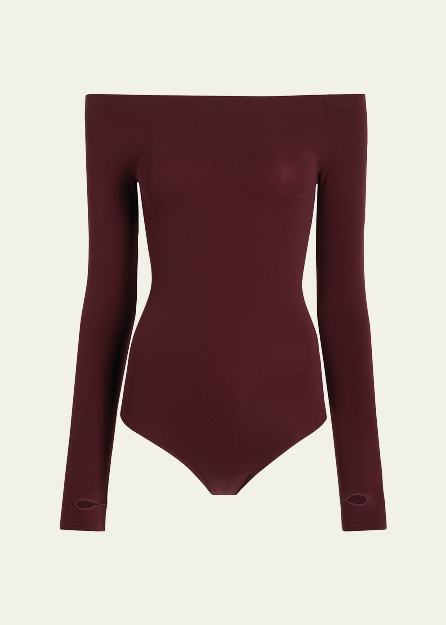 Commando Ballet Off-Shoulder Microfiber Bodysuit - Bergdorf Goodman