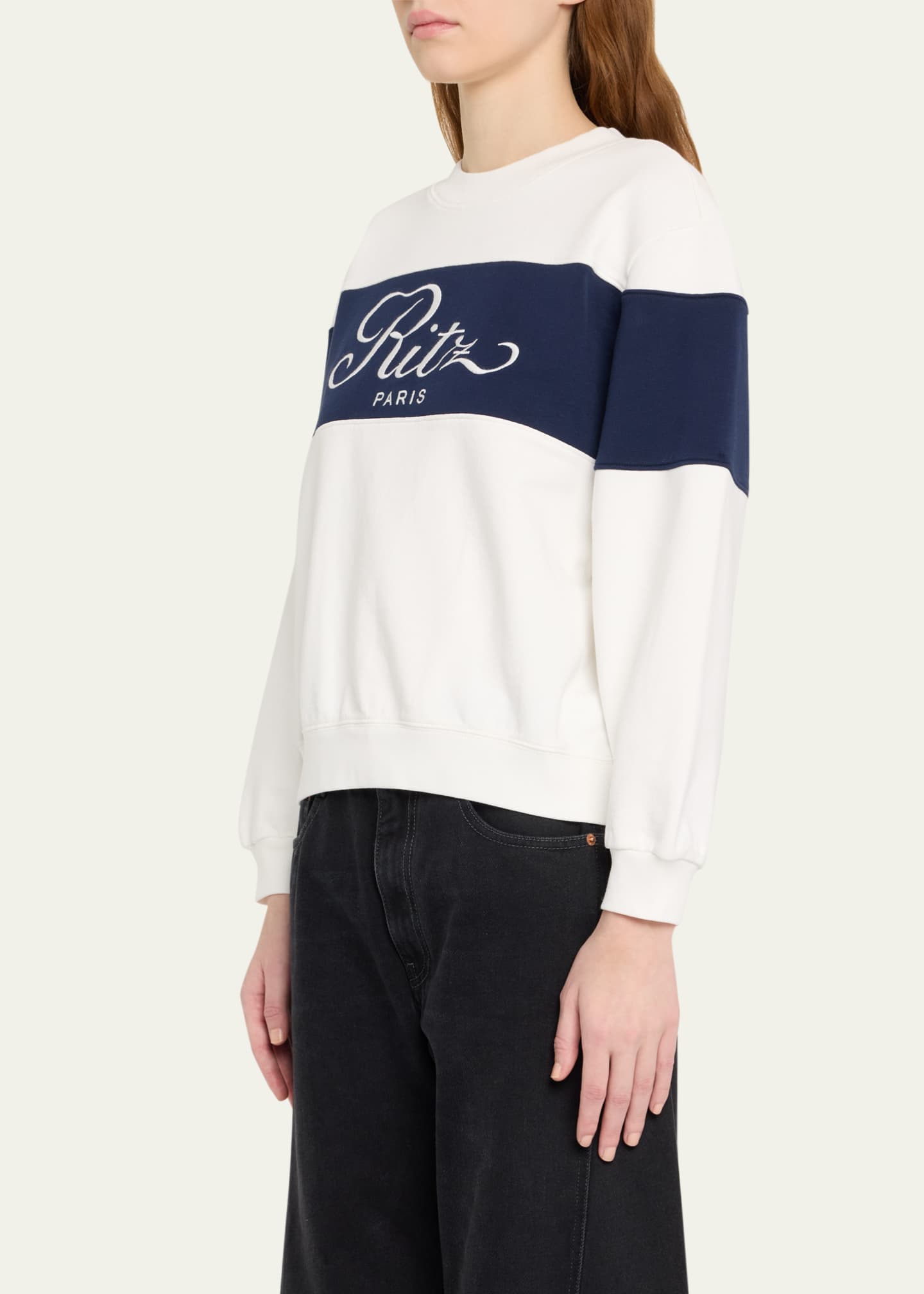 FRAME FRAME x Ritz Paris Logo Sport Sweatshirt - Bergdorf Goodman
