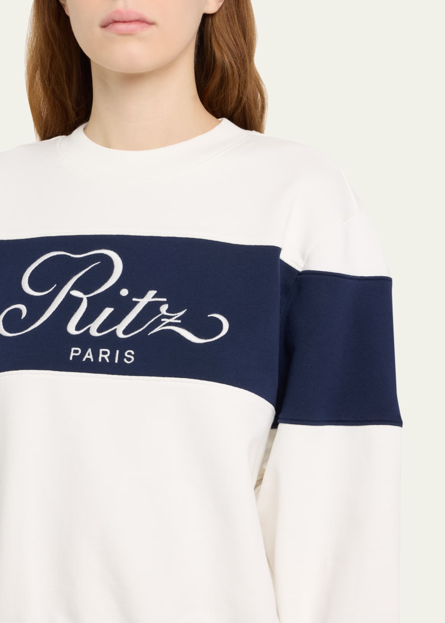 FRAME FRAME x Ritz Paris Logo Sport Sweatshirt - Bergdorf Goodman
