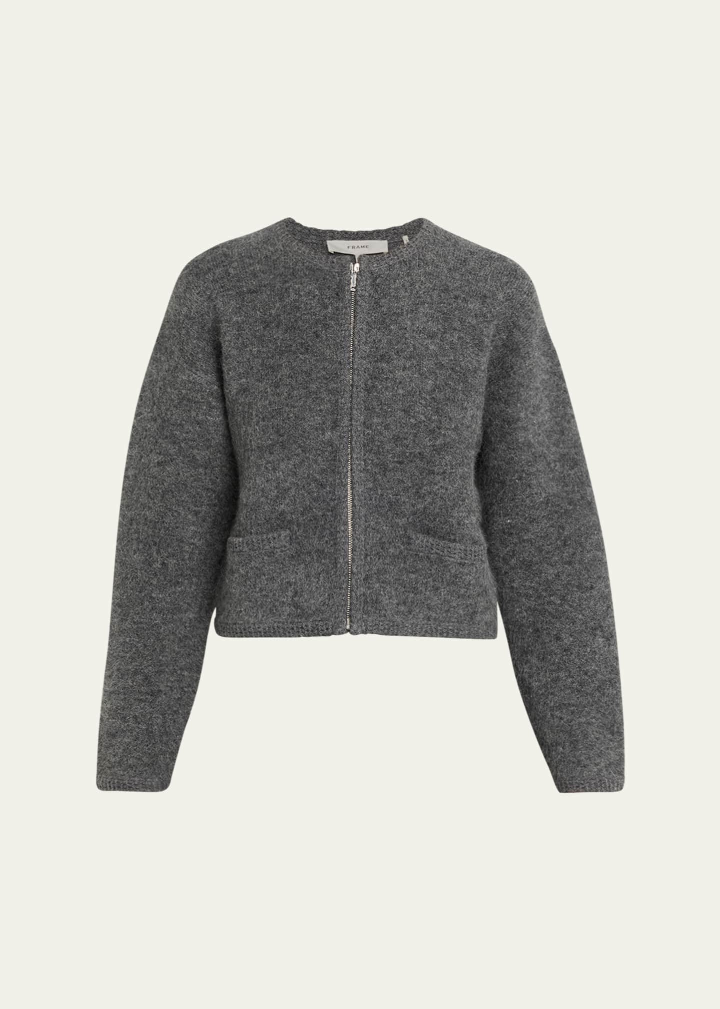 FRAME Lofty Crochet Trim Cashmere Cardigan - Bergdorf Goodman