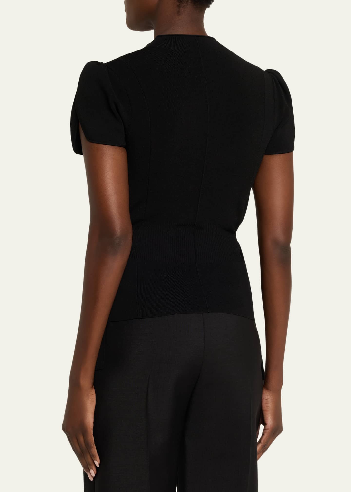 3.1 Phillip Lim Compact Rib Tulip Top - Bergdorf Goodman