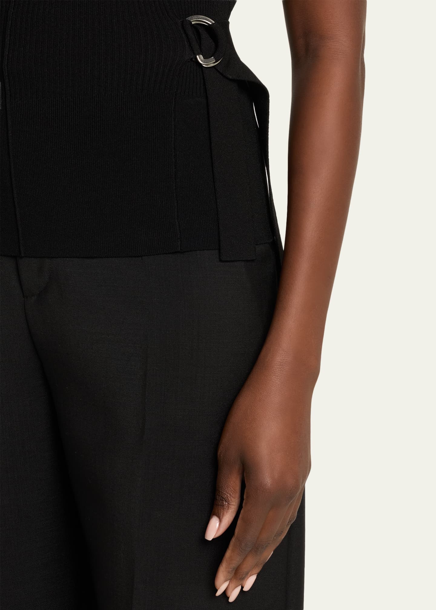 3.1 Phillip Lim Compact Rib Tulip Top - Bergdorf Goodman