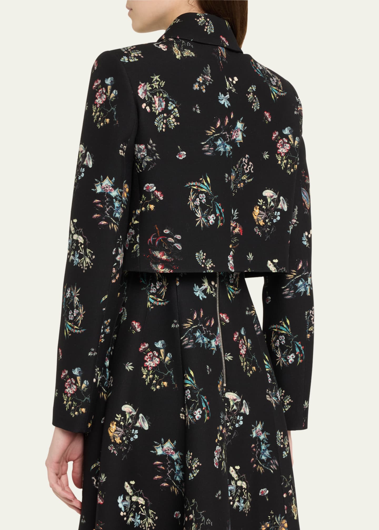Adam Lippes Floral Boxy Wool Jacket - Bergdorf Goodman