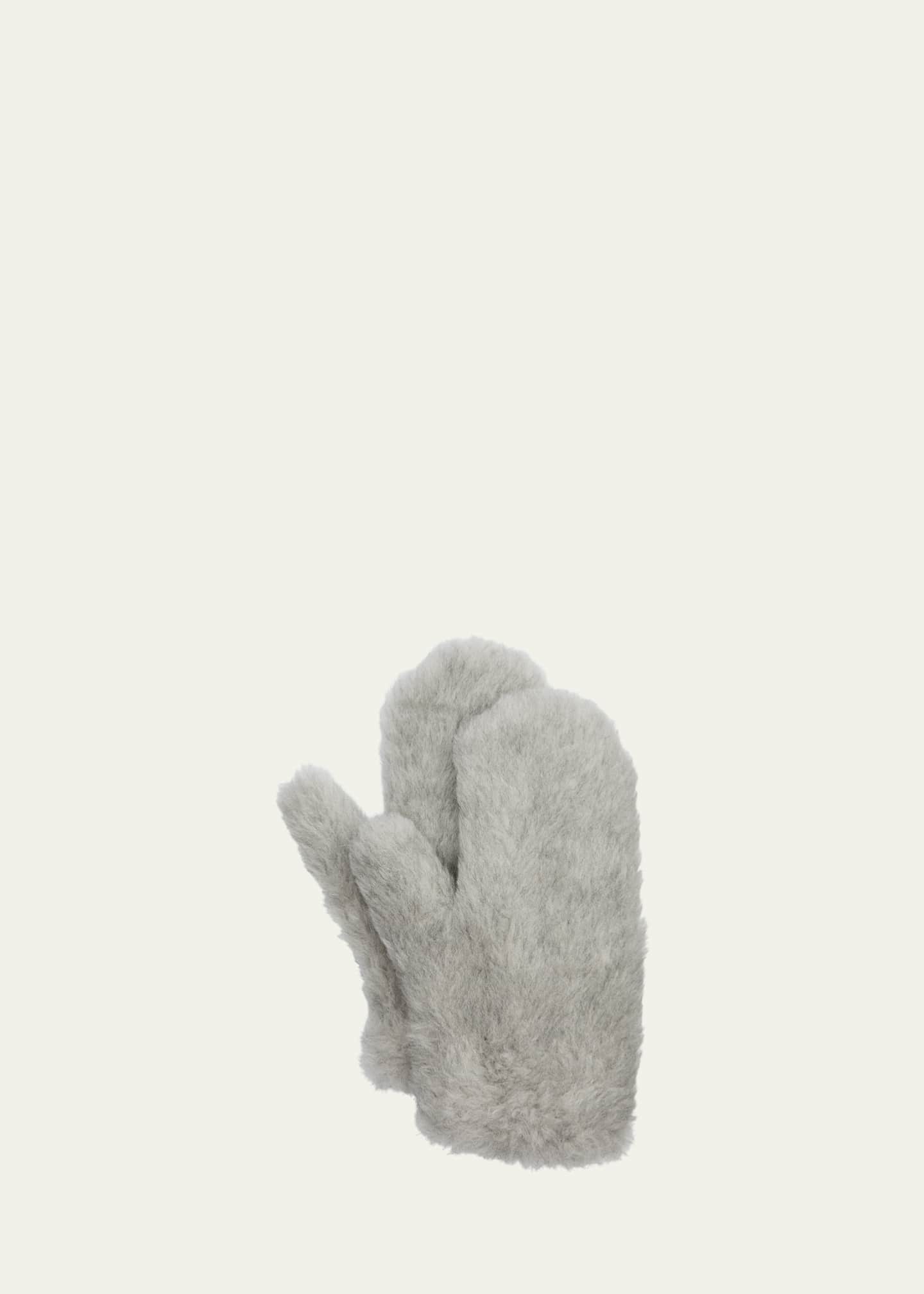 Max Mara Wool Mittens with Strap - Bergdorf Goodman