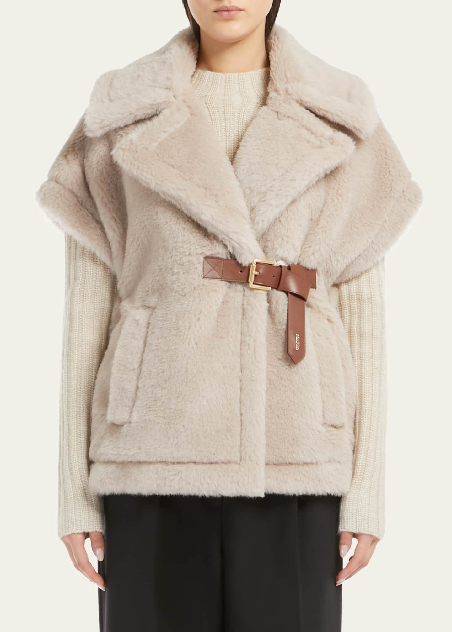 Max Mara Newabavo 2 Wool Alpaca Cape - Bergdorf Goodman