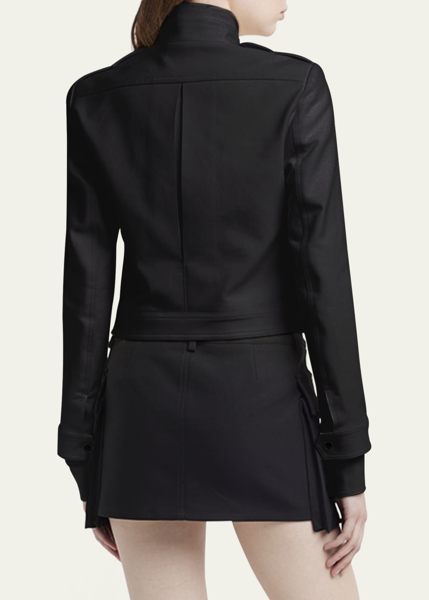 TOM FORD Shrunken Military Cotton Jacket - Bergdorf Goodman