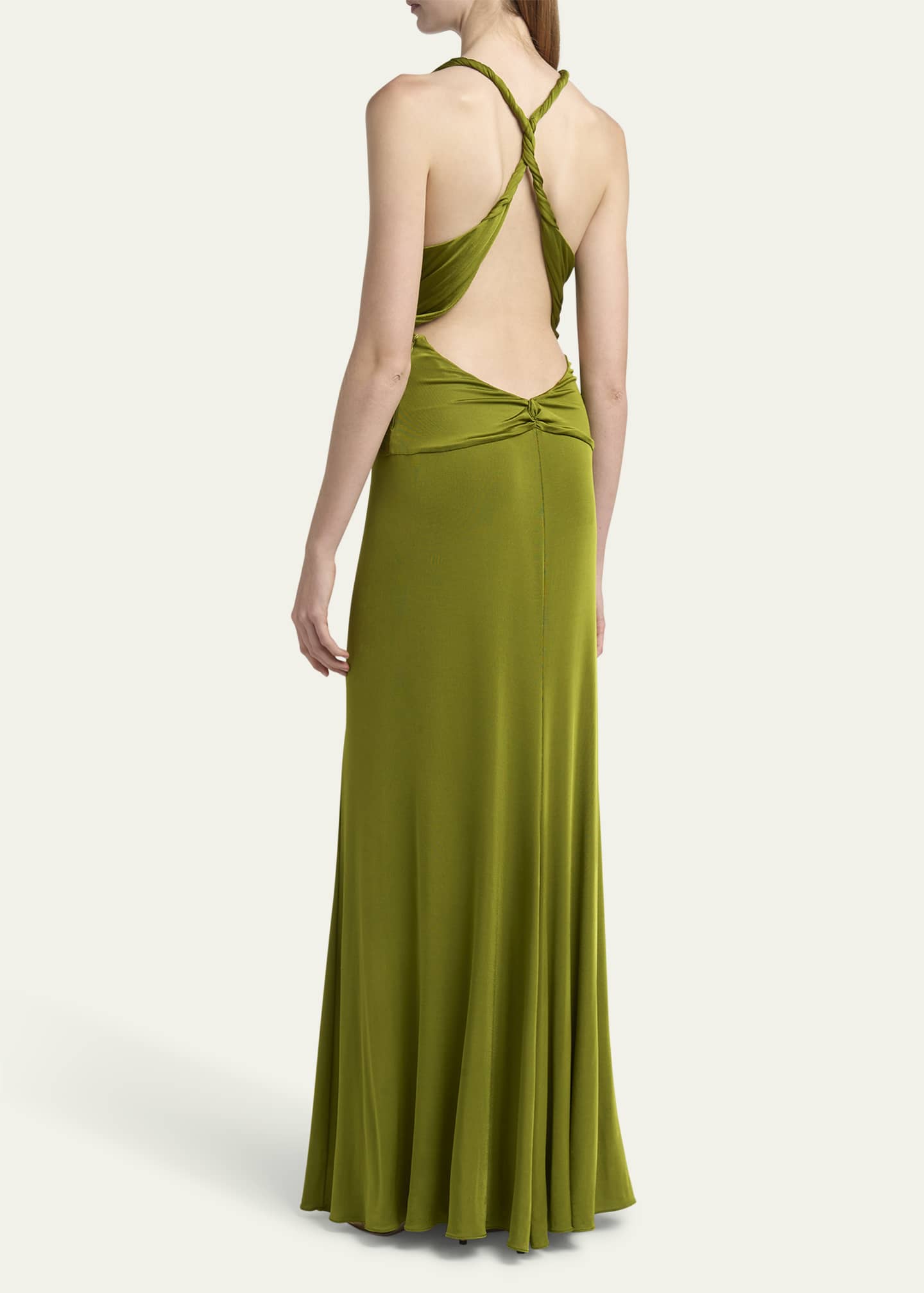TOM FORD Draped V-Neck Gown - Bergdorf Goodman