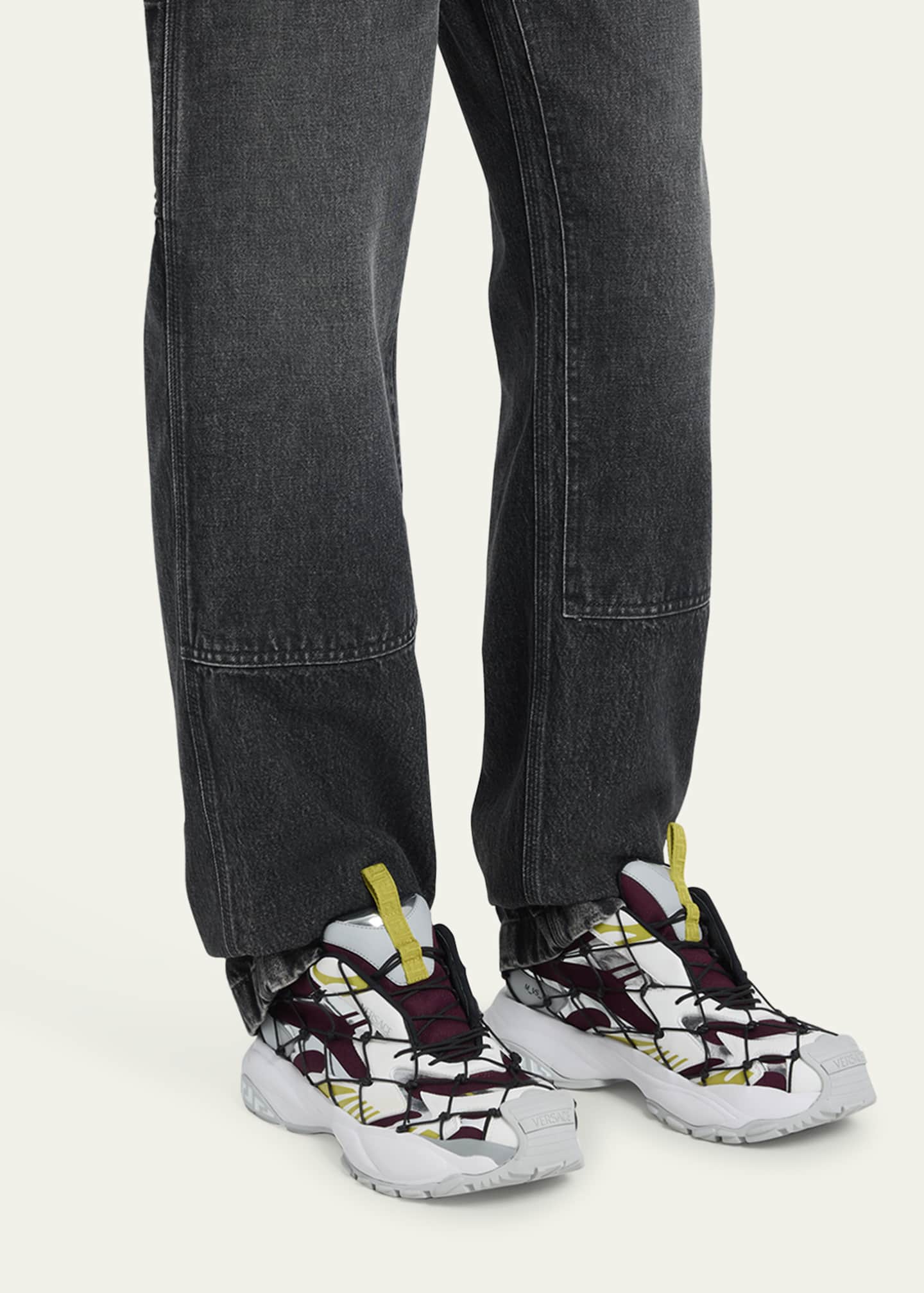 Versace Men's Mercury V3 Net Sneakers - Bergdorf Goodman