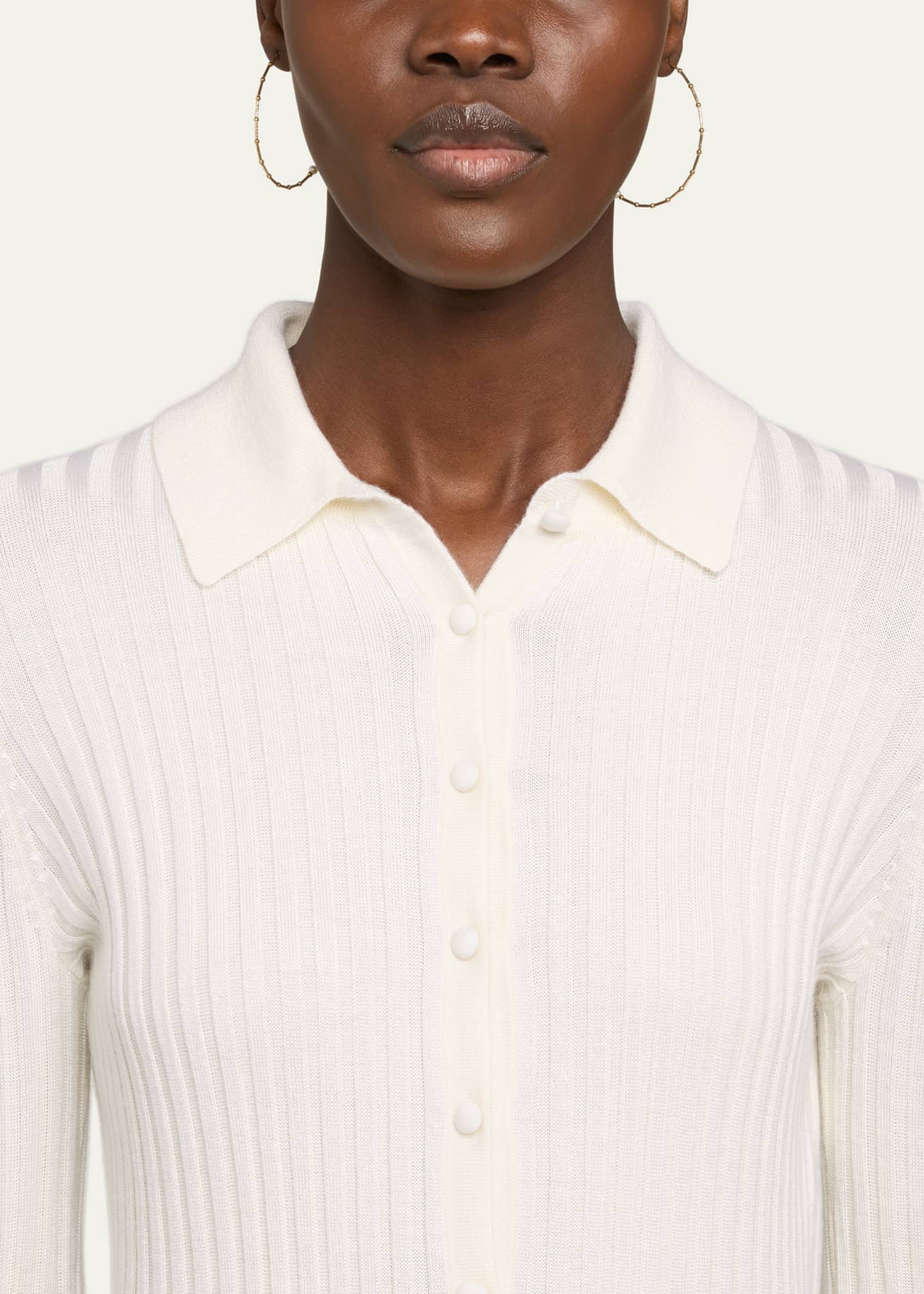 ATLAS LOVE 18K Yellow Gold Sakura Prism Small Pearl Hoop Earrings ...